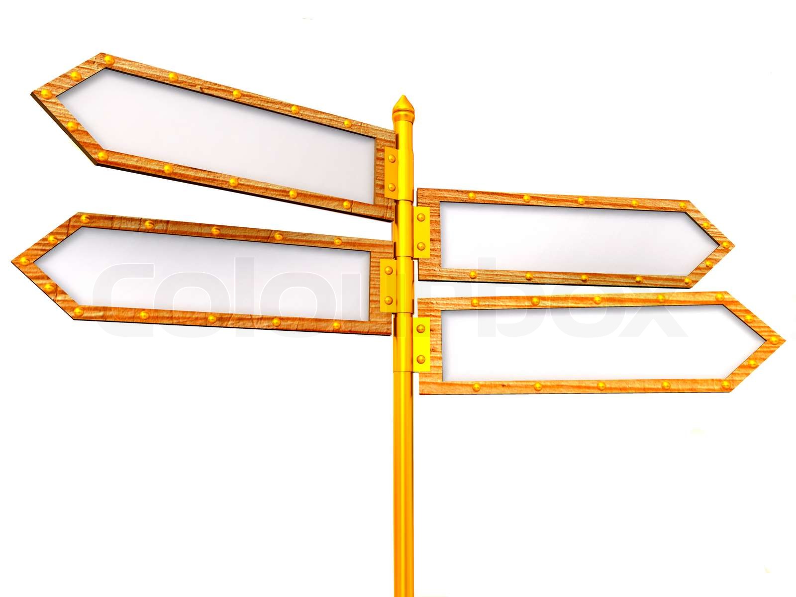 blank arrows directions. | Stock image | Colourbox