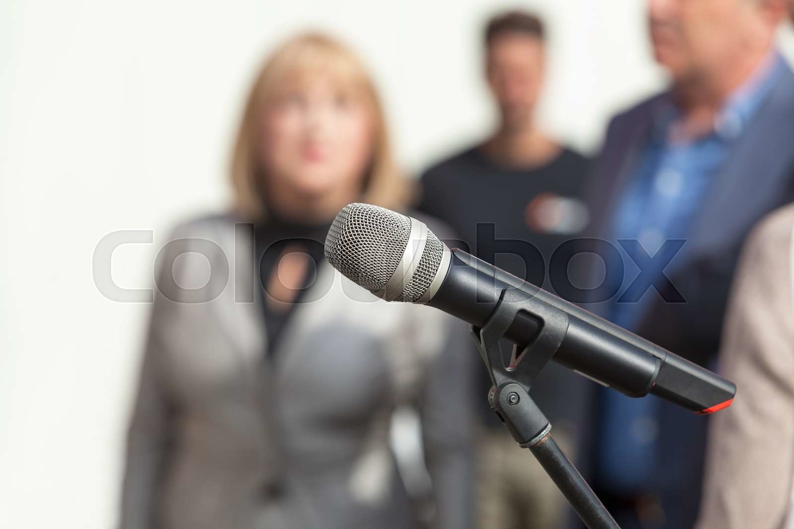 Press conference | Stock image | Colourbox