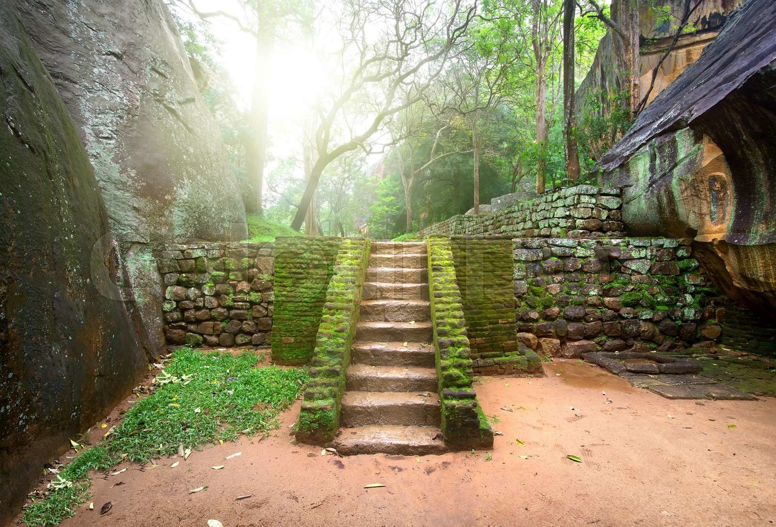 Staircase on Sigiriya | Stock image | Colourbox