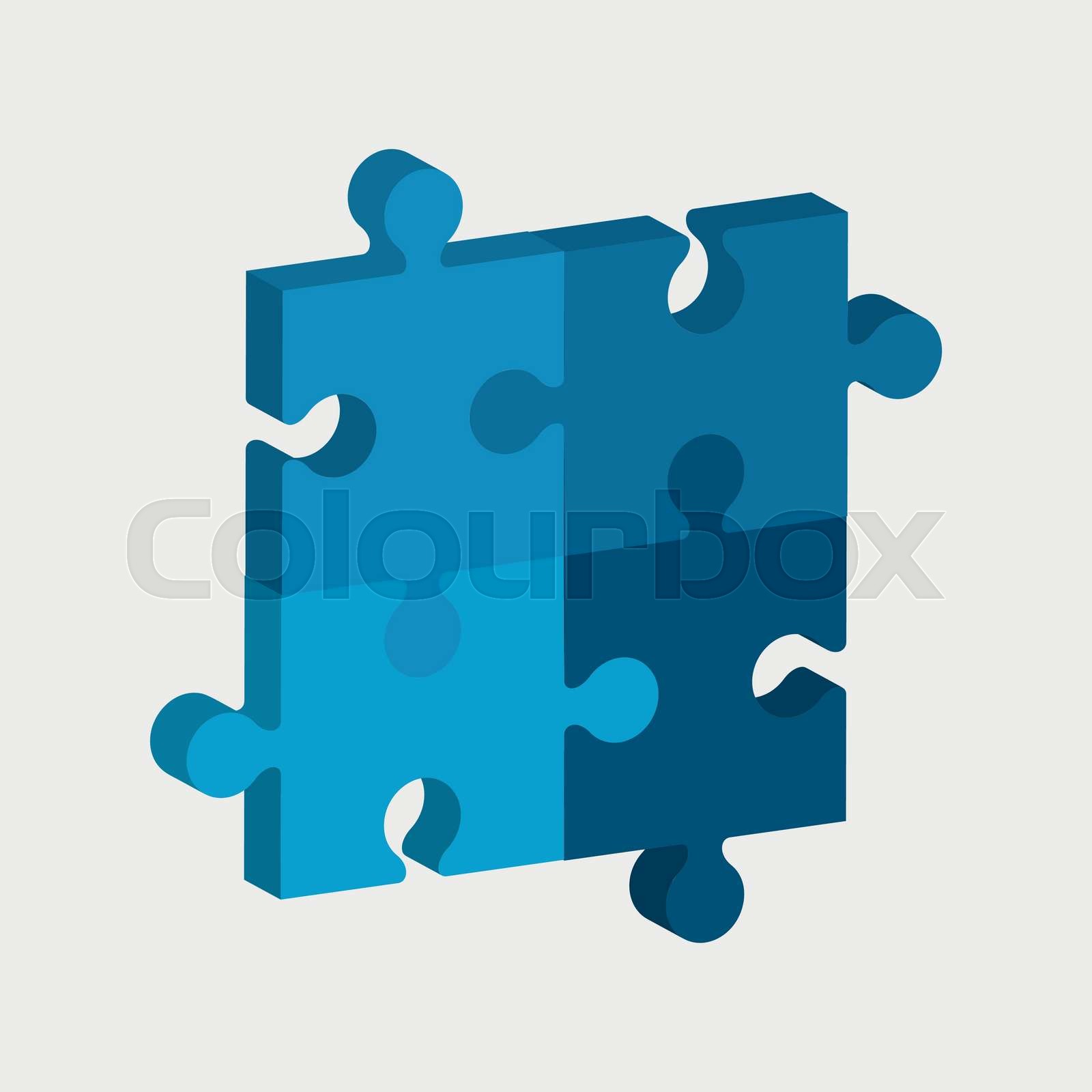 Puzzle design | Stock vector | Colourbox