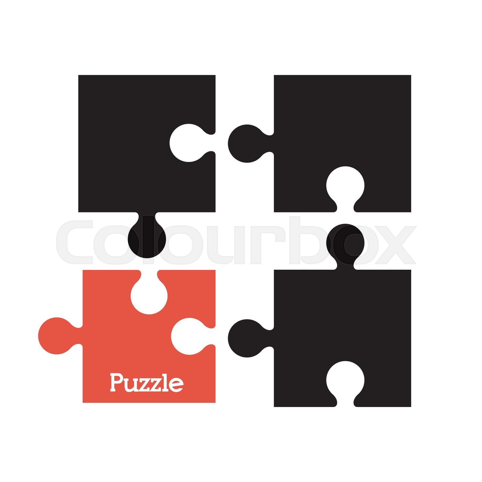 Puzzle design | Stock vector | Colourbox