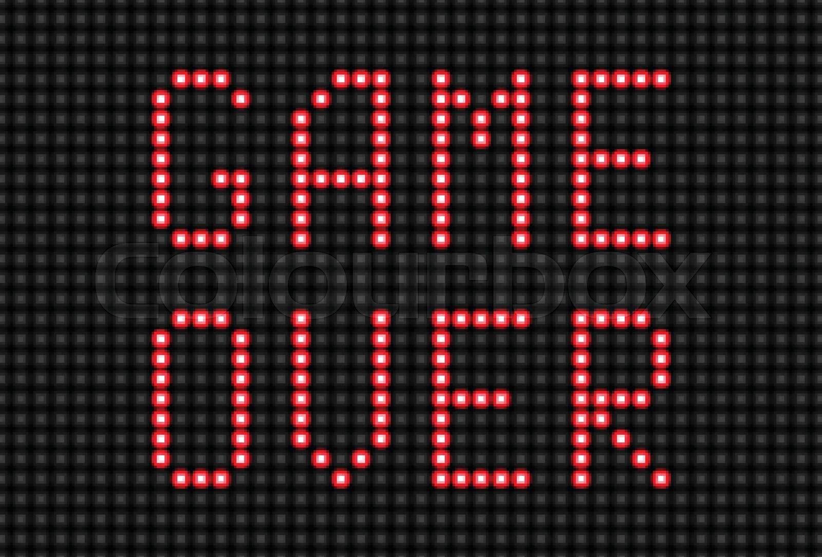 Game Over Message | Stock vector | Colourbox