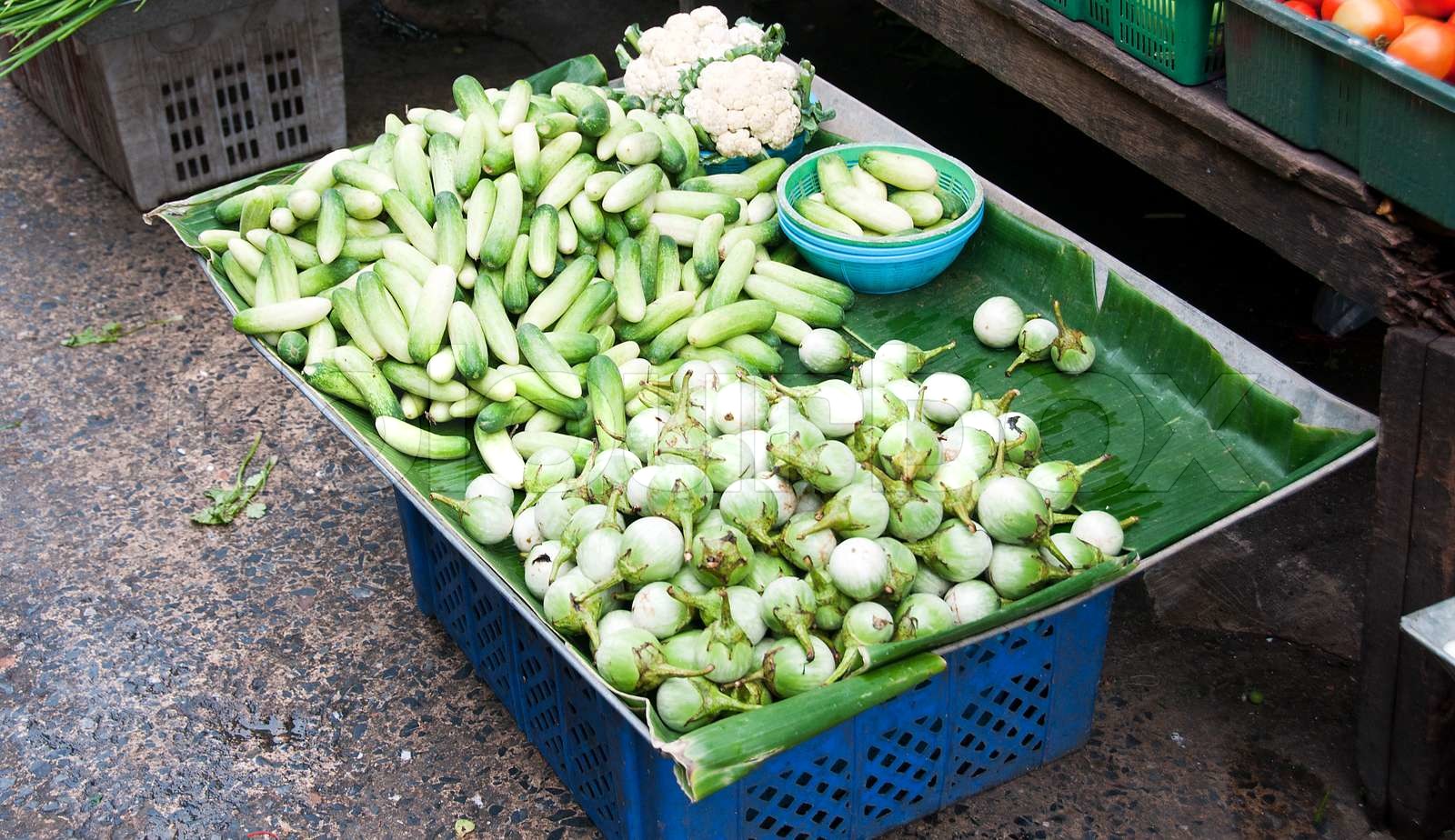 vegetables on the thai market | Stock image | Colourbox