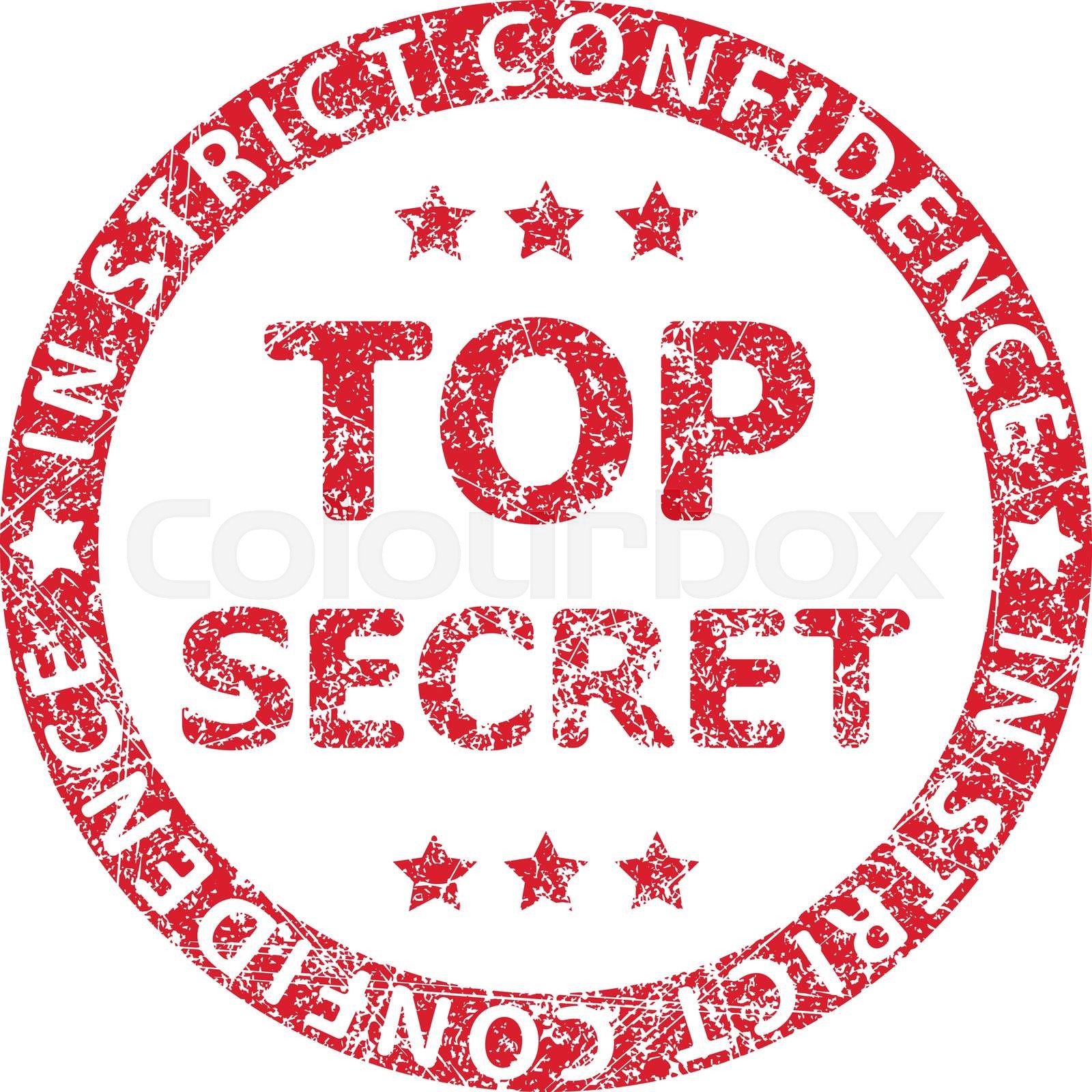 Top secret red rubber stamp with caption IN STRICT CONFIDENCE | Stock ...