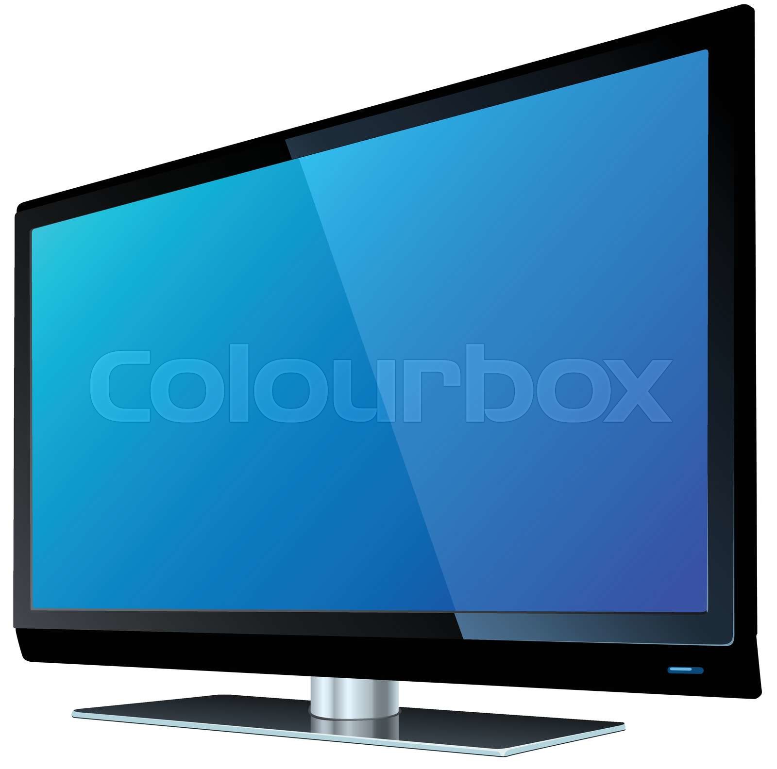 Flat screen tv lcd | Stock vector | Colourbox