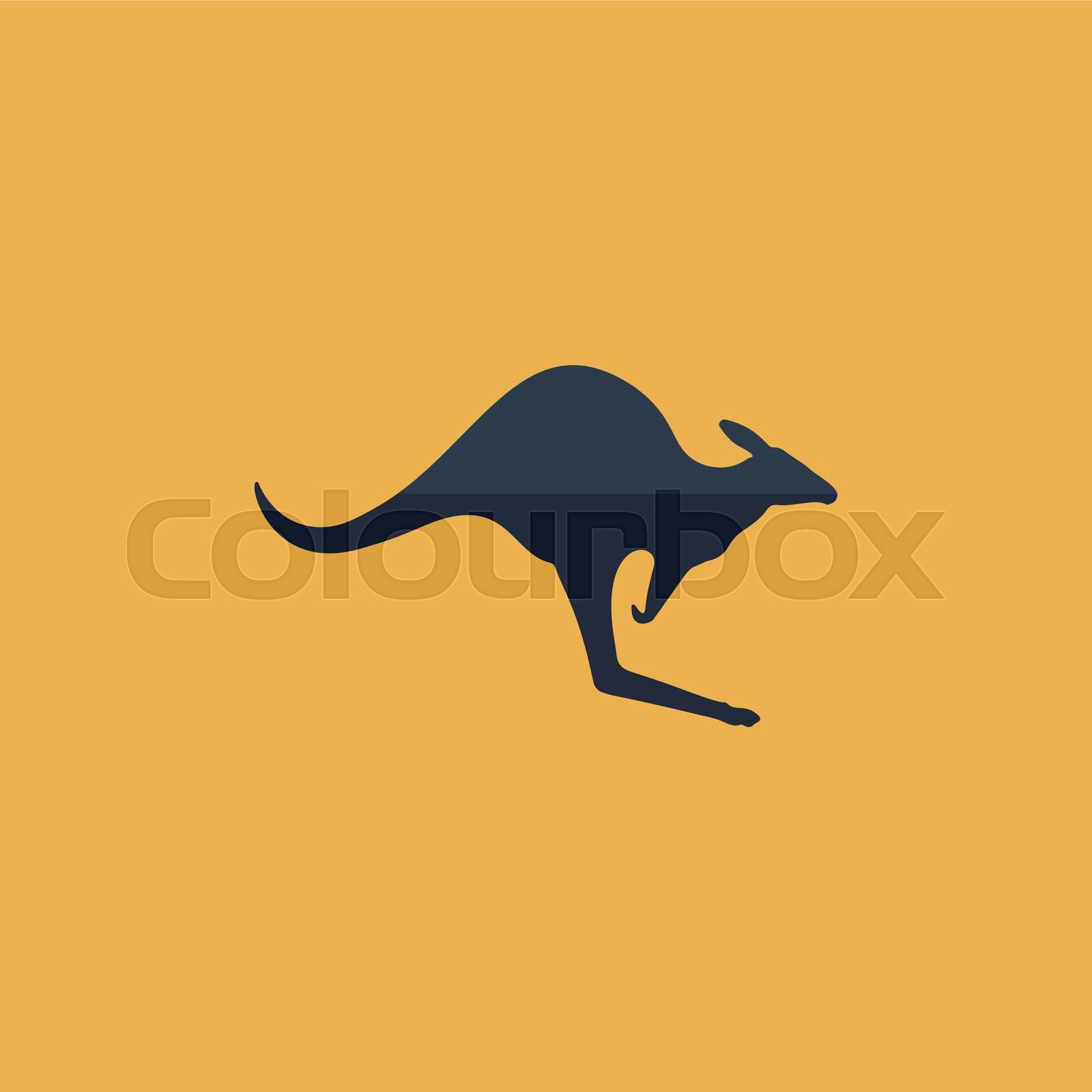 Kangaroo icon vector | Stock vector | Colourbox