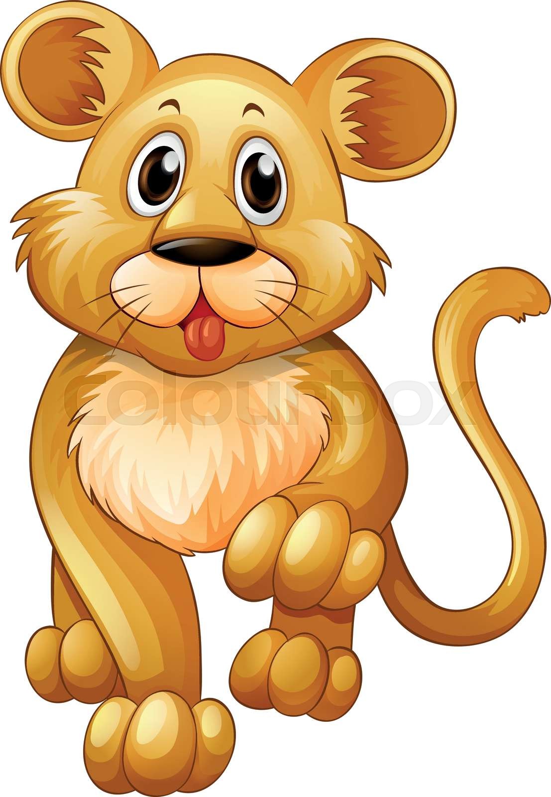 vild, kat, tegning | Stock vektor | Colourbox