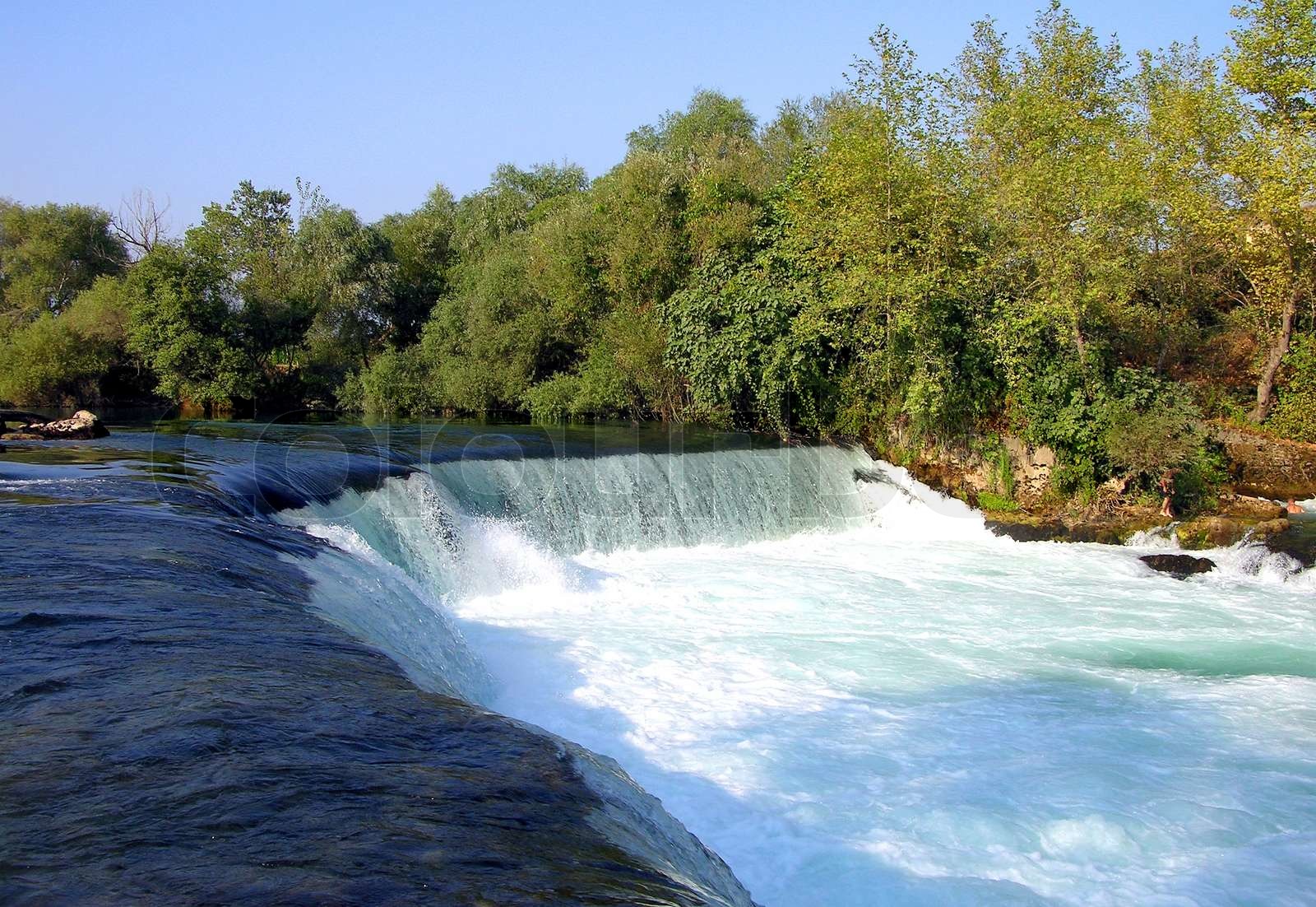 Beautiful river and waterfall in Manavgat, Turkey | Stock image | Colourbox