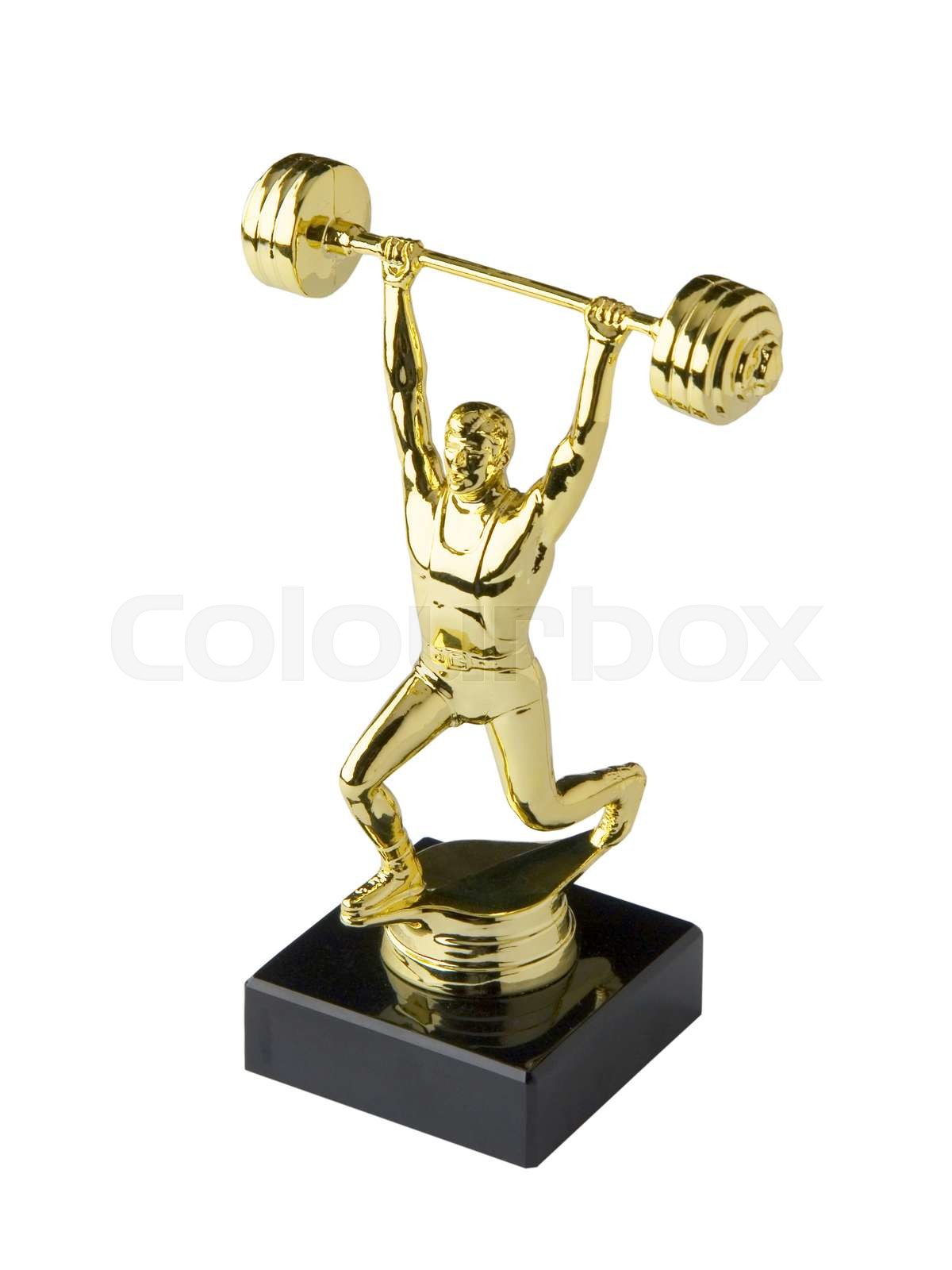 Weightlifting trophy | Stock image | Colourbox