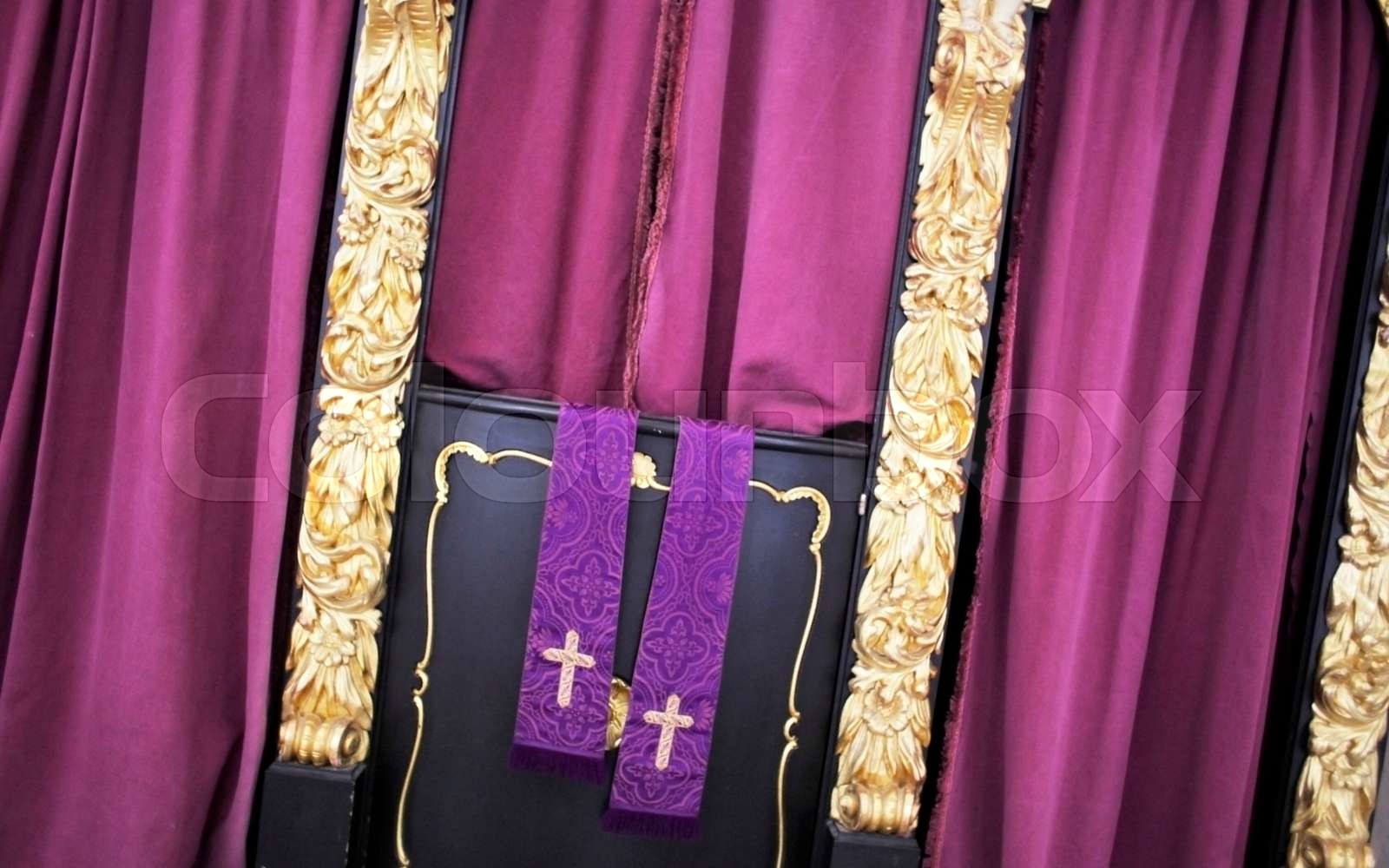 Confession booth | Stock image | Colourbox