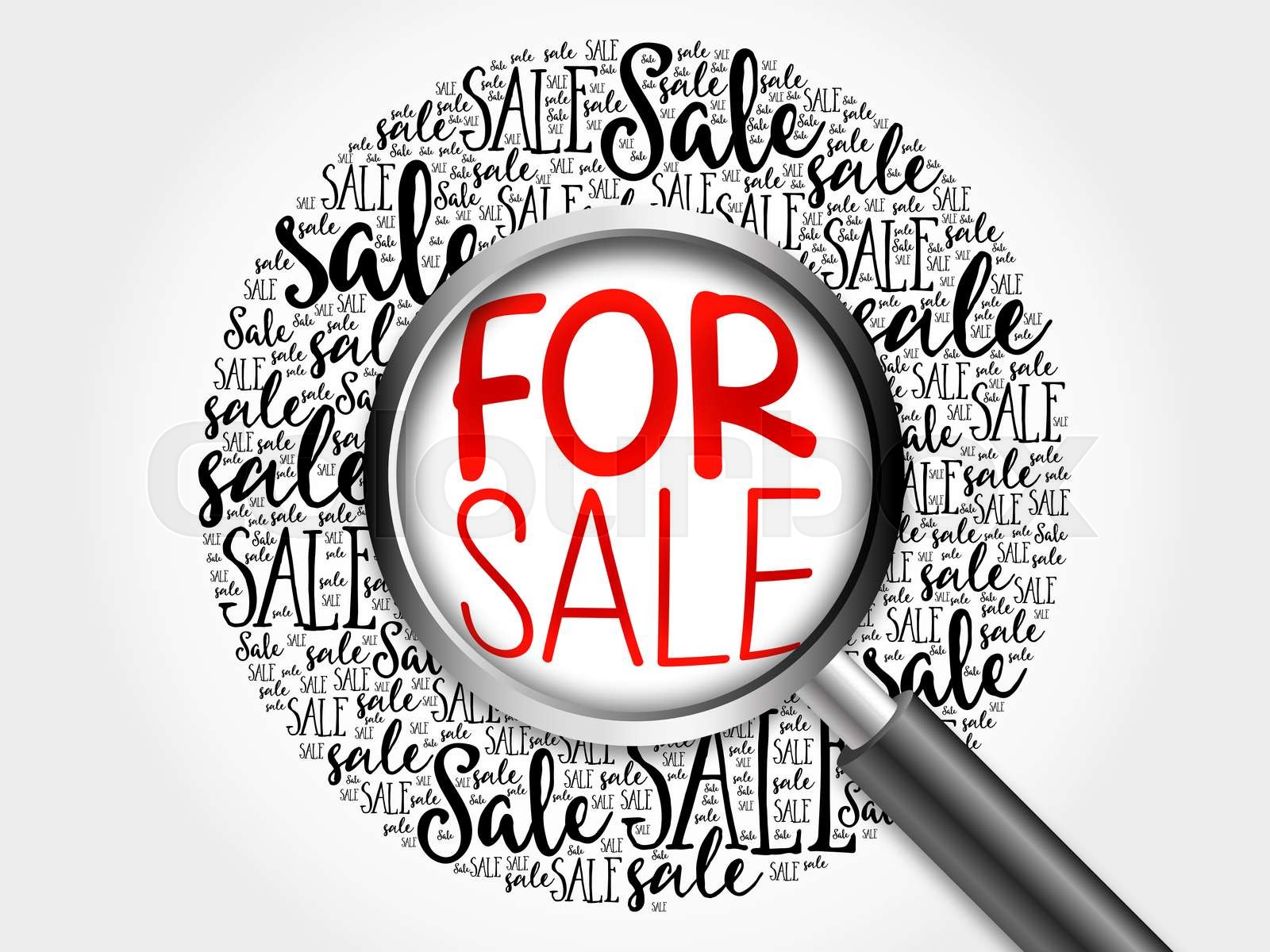 FOR SALE word cloud | Stock image | Colourbox