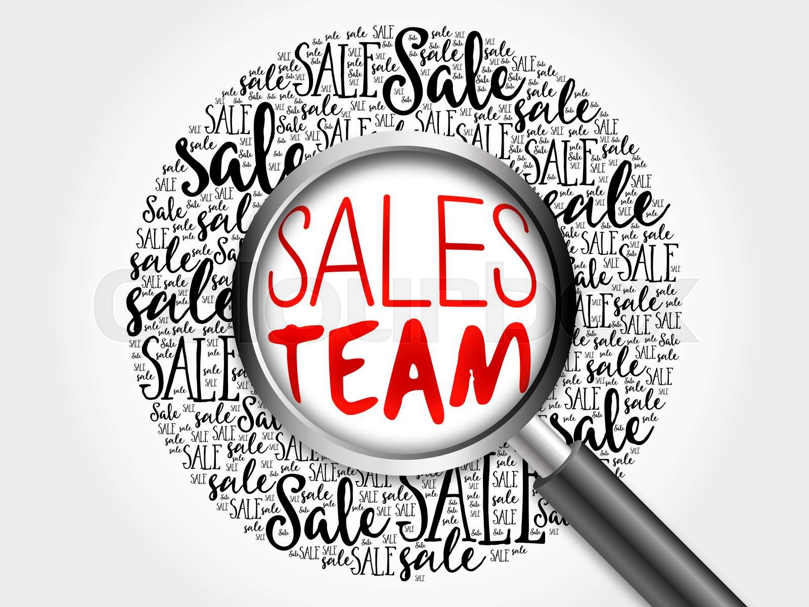 Sales Team sale word cloud | Stock image | Colourbox