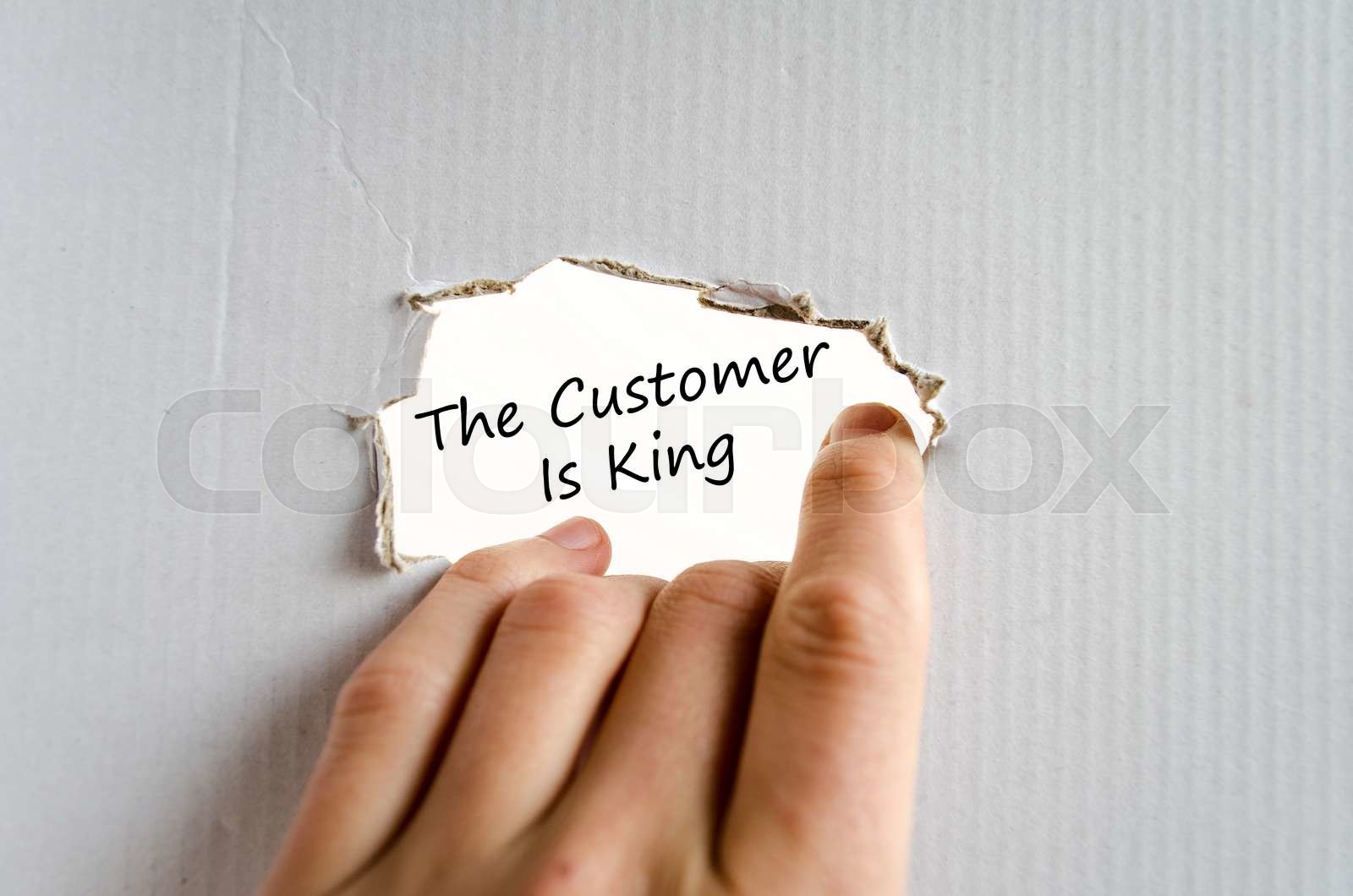 The customer is king text concept | Stock image | Colourbox
