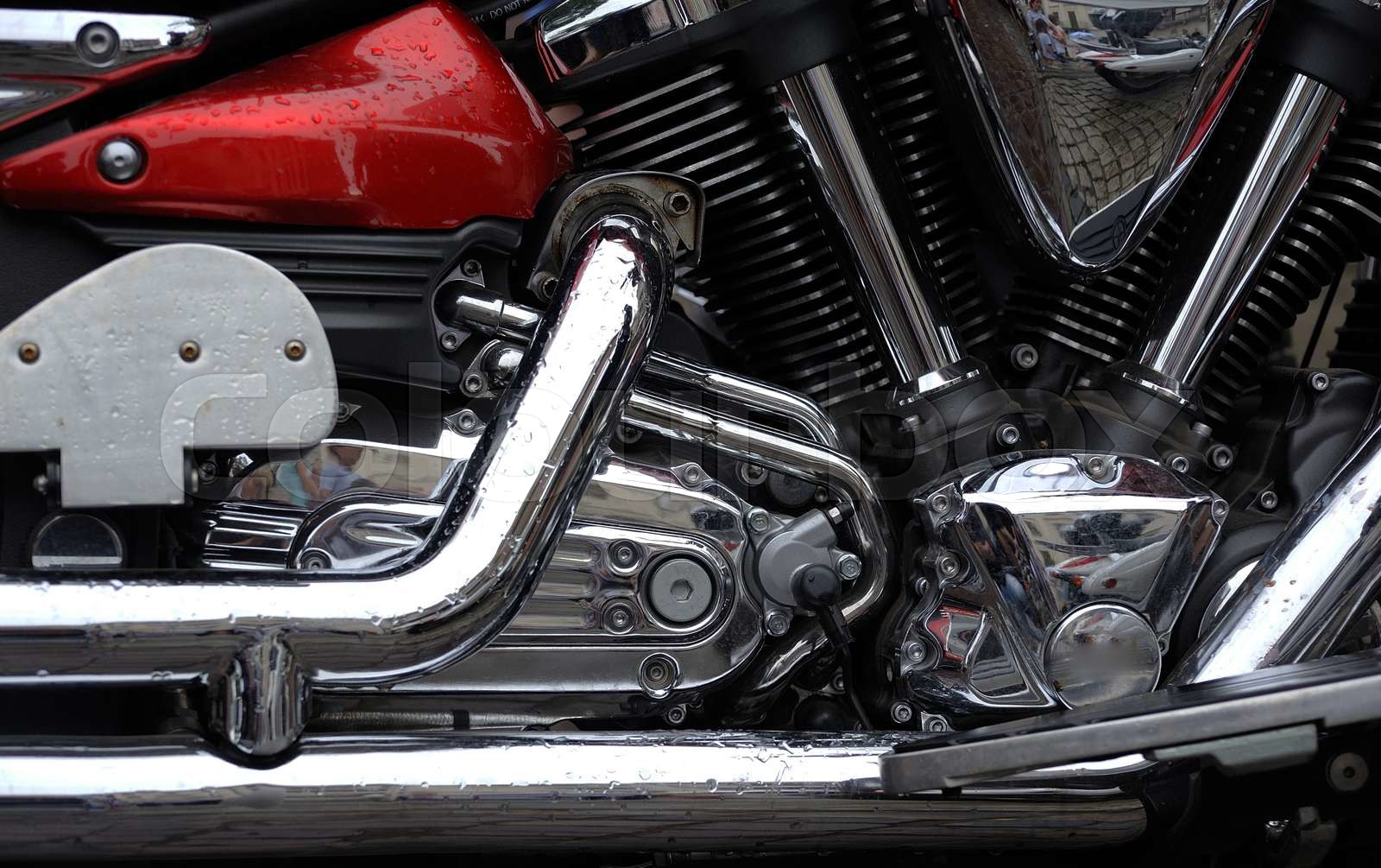 Motorcycle engine | Stock image | Colourbox