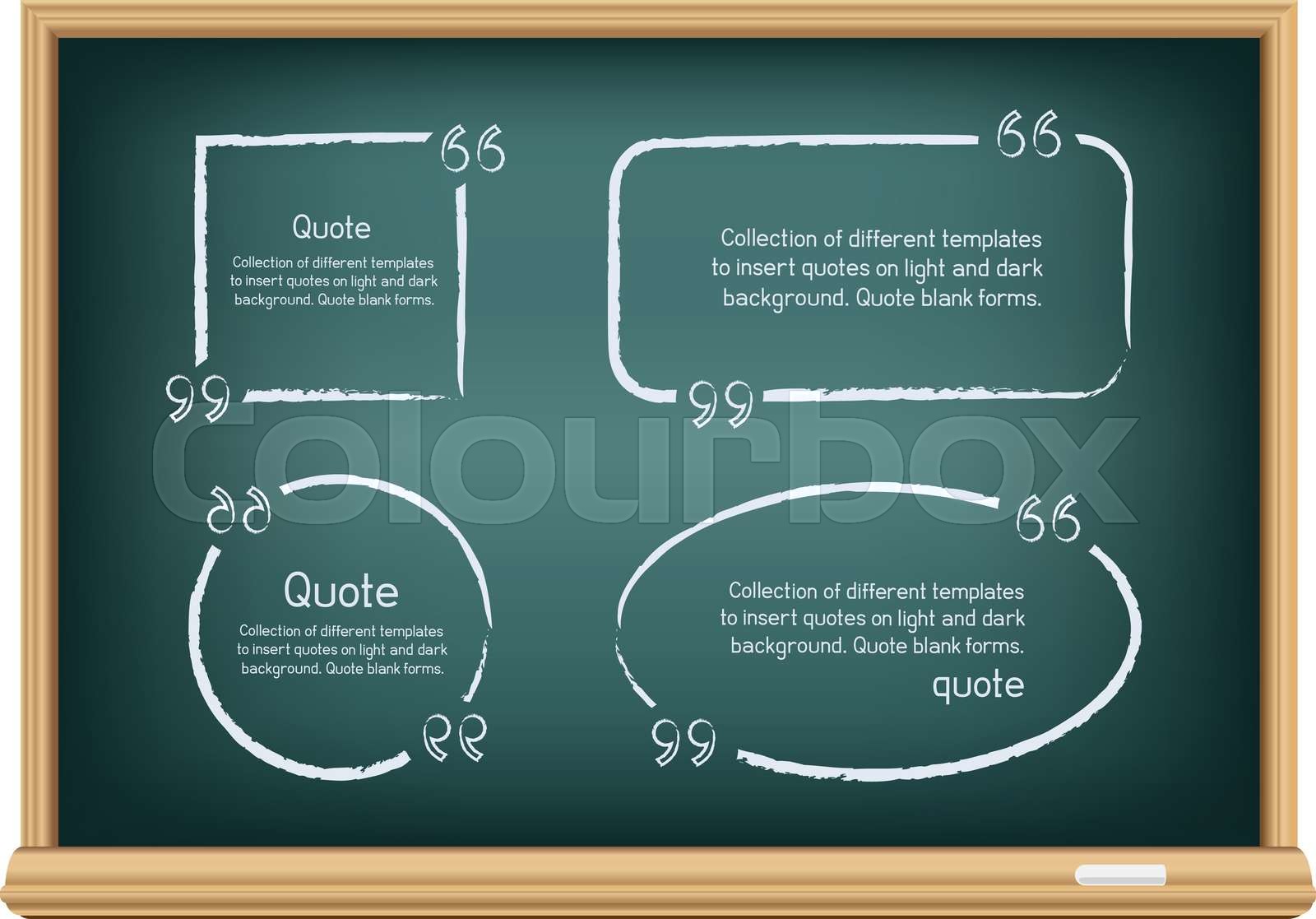 board quote template | Stock vector | Colourbox