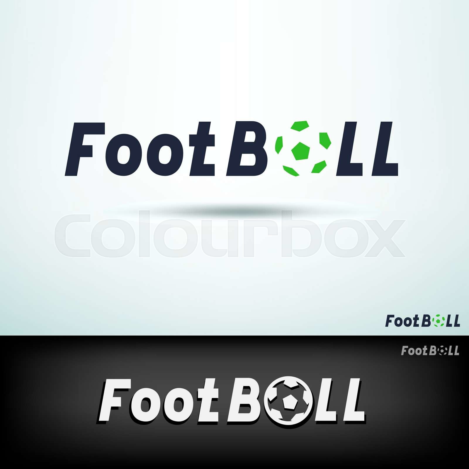 simple football logo | Stock vector | Colourbox