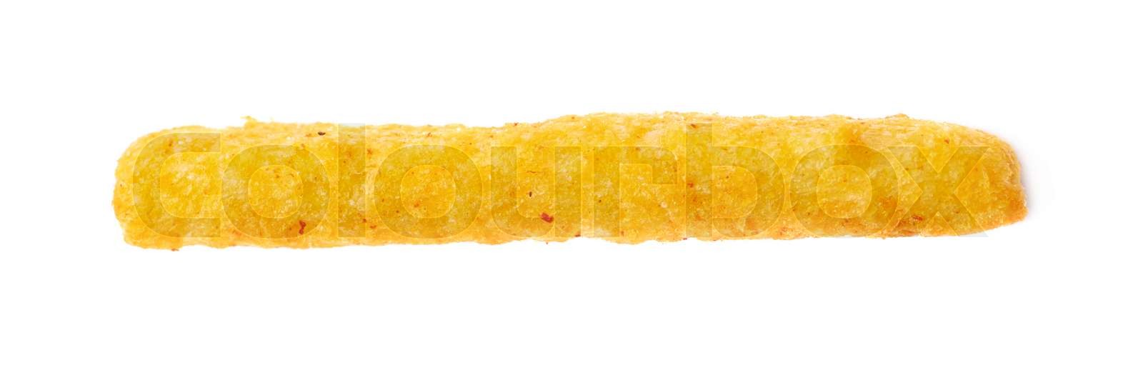Cheese puff stick isolated | Stock image | Colourbox