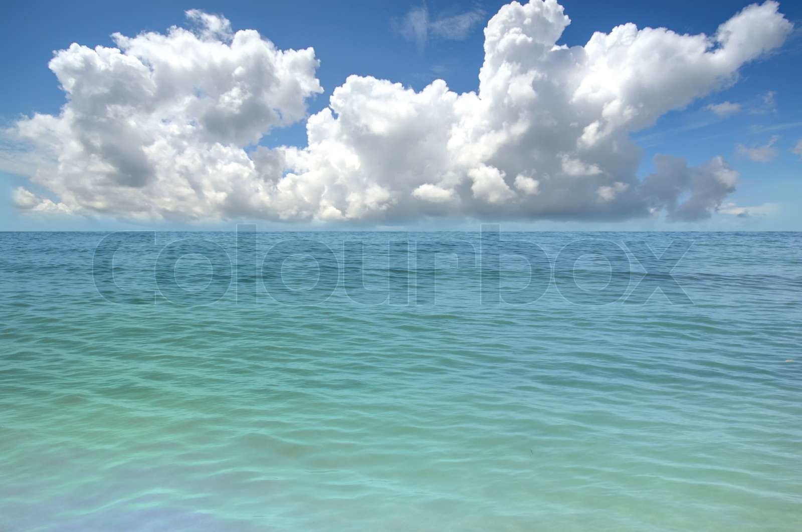 Blue sky and sea | Stock image | Colourbox