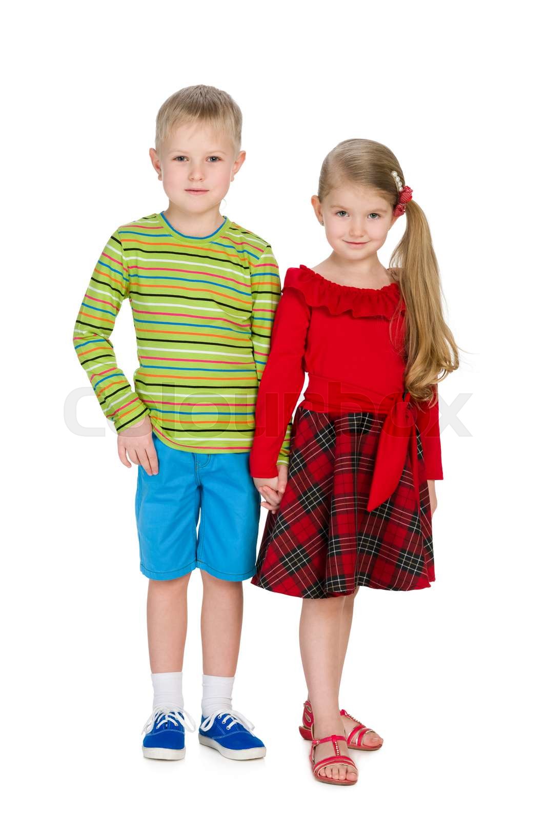 Children stand together | Stock image | Colourbox