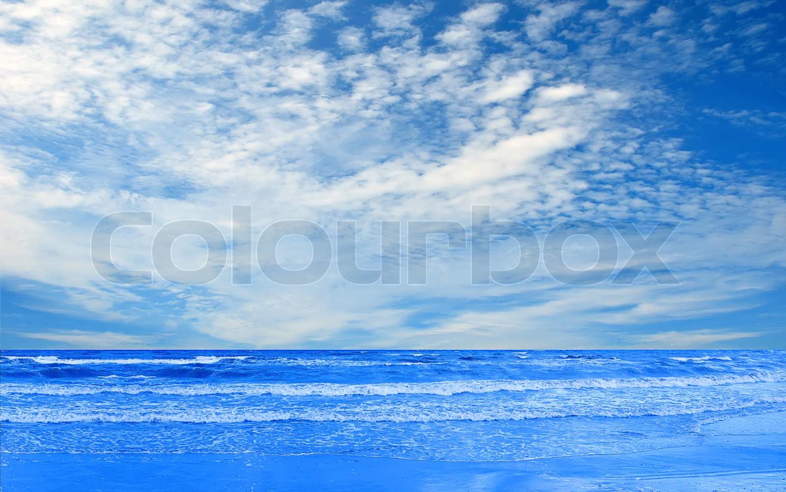 ocean and perfect blue cloud sky | Stock image | Colourbox