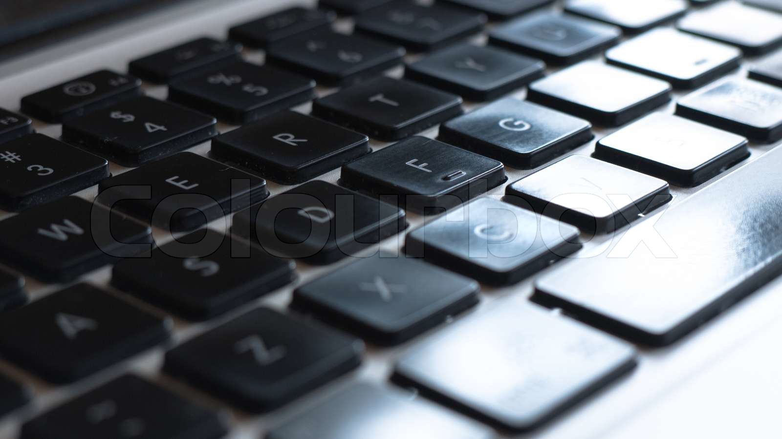Close-up Keyboard MacBook | Stock image | Colourbox