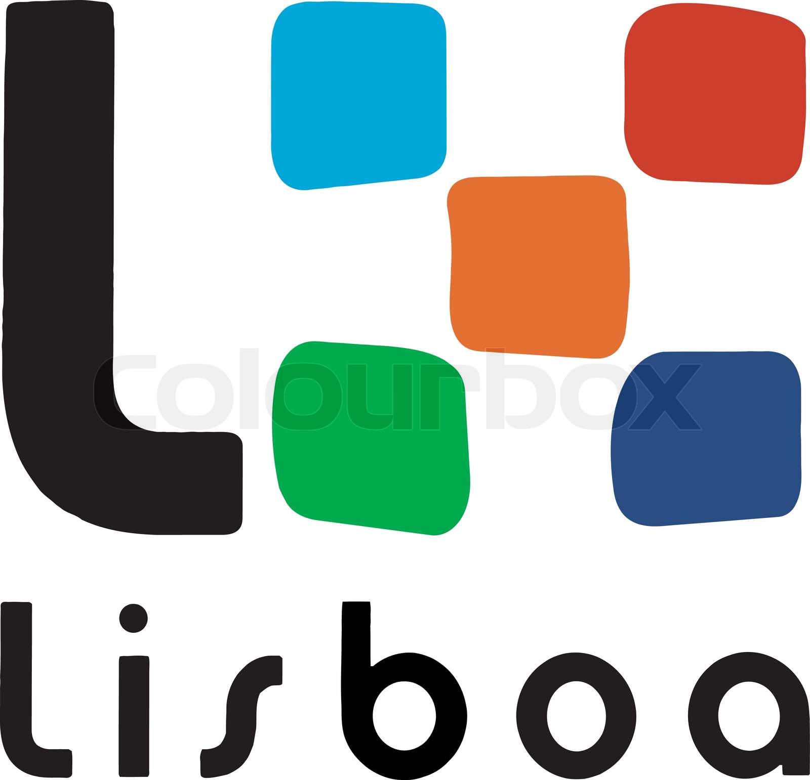 Emblem of Lisboa city | Stock vector | Colourbox