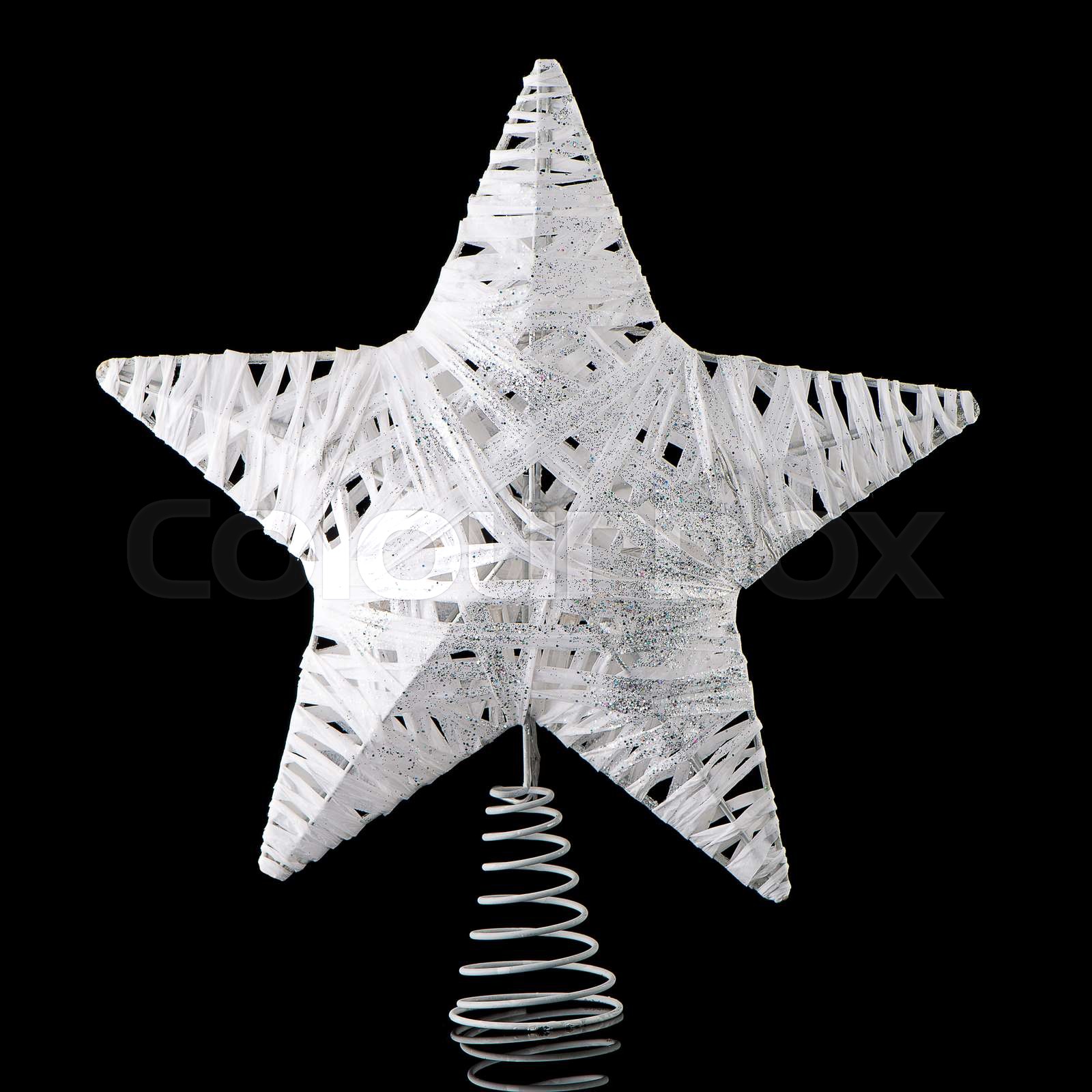 White Christmas star | Stock image | Colourbox