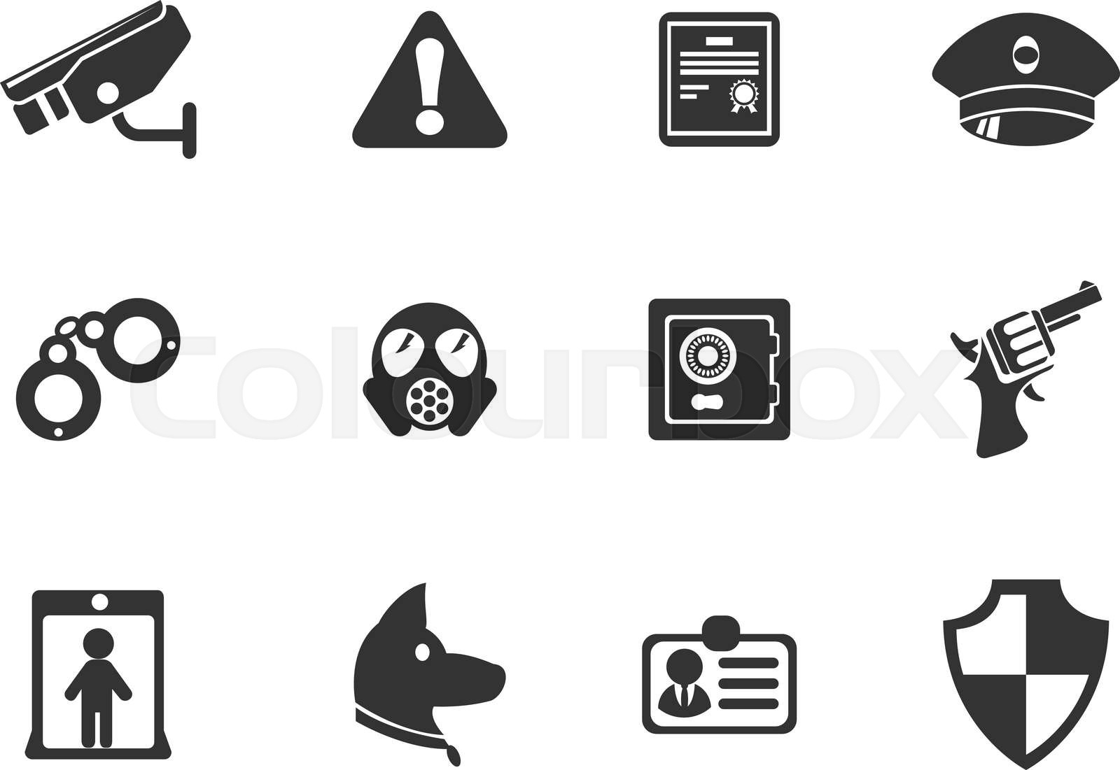 Security symbols | Stock vector | Colourbox