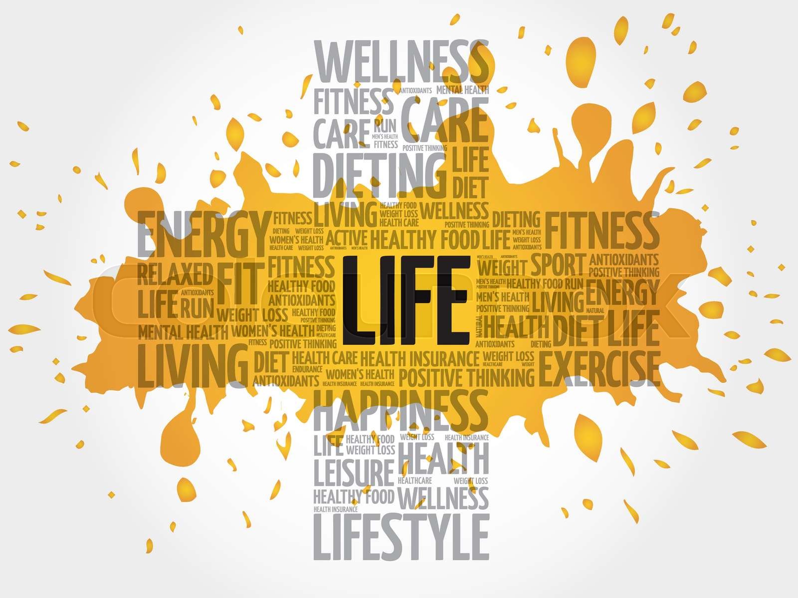 LIFE word cloud | Stock vector | Colourbox