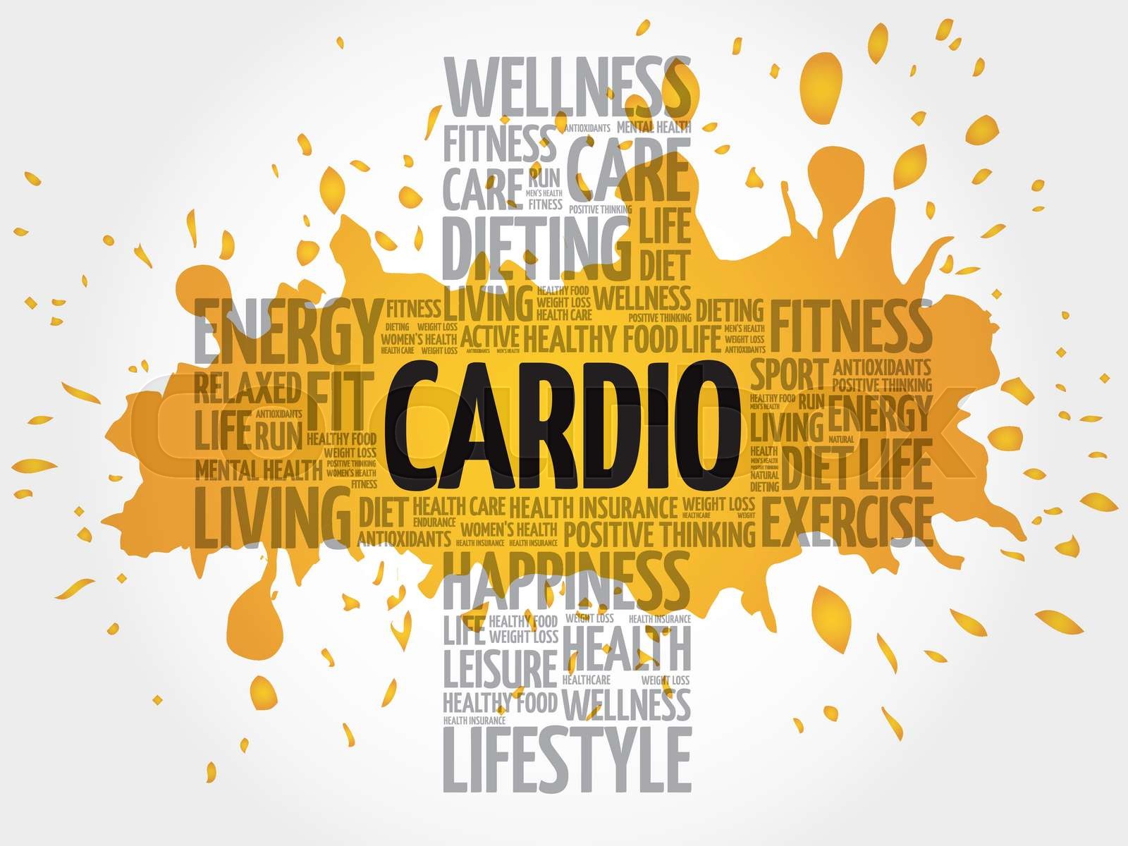 CARDIO word cloud | Stock vector | Colourbox