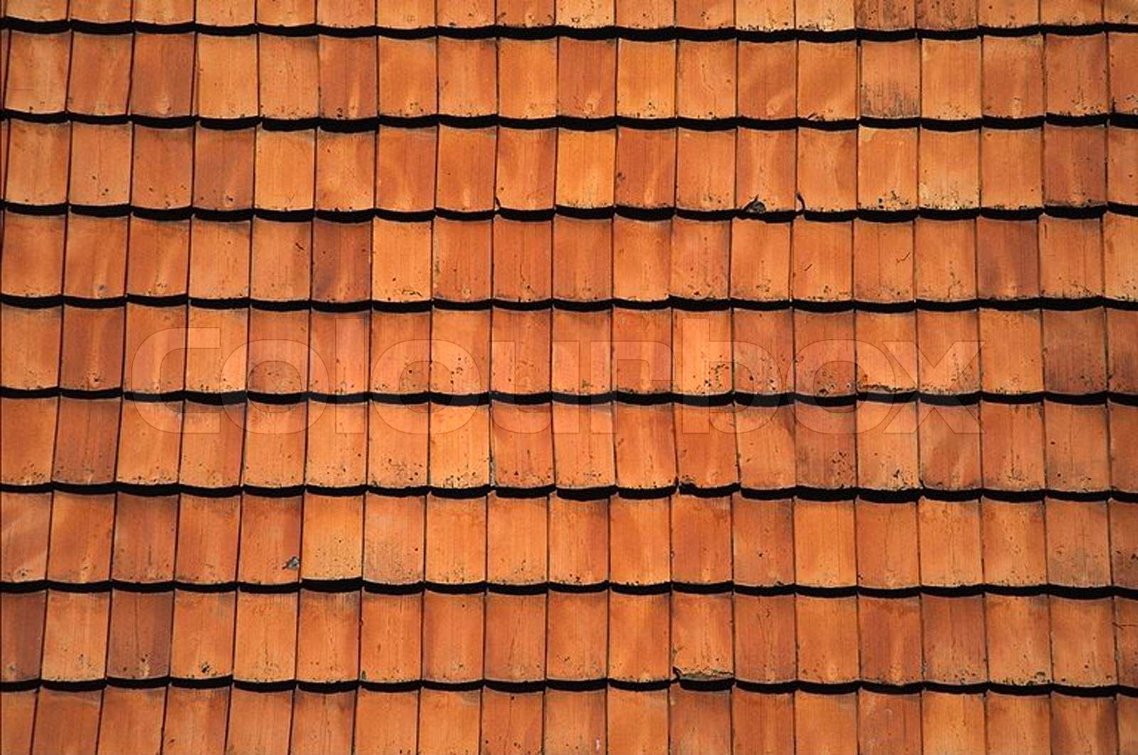Alte rote Ziegeldach. | Stock Bild | Colourbox