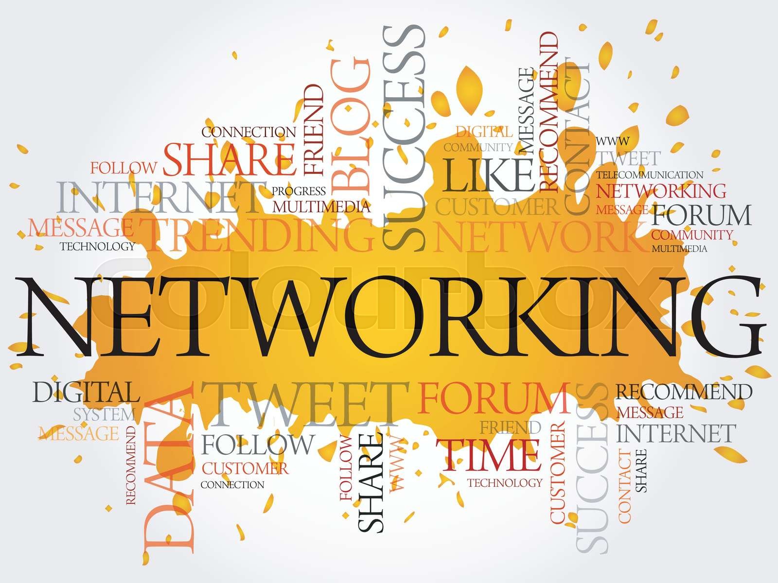 Networking word cloud | Stock vector | Colourbox