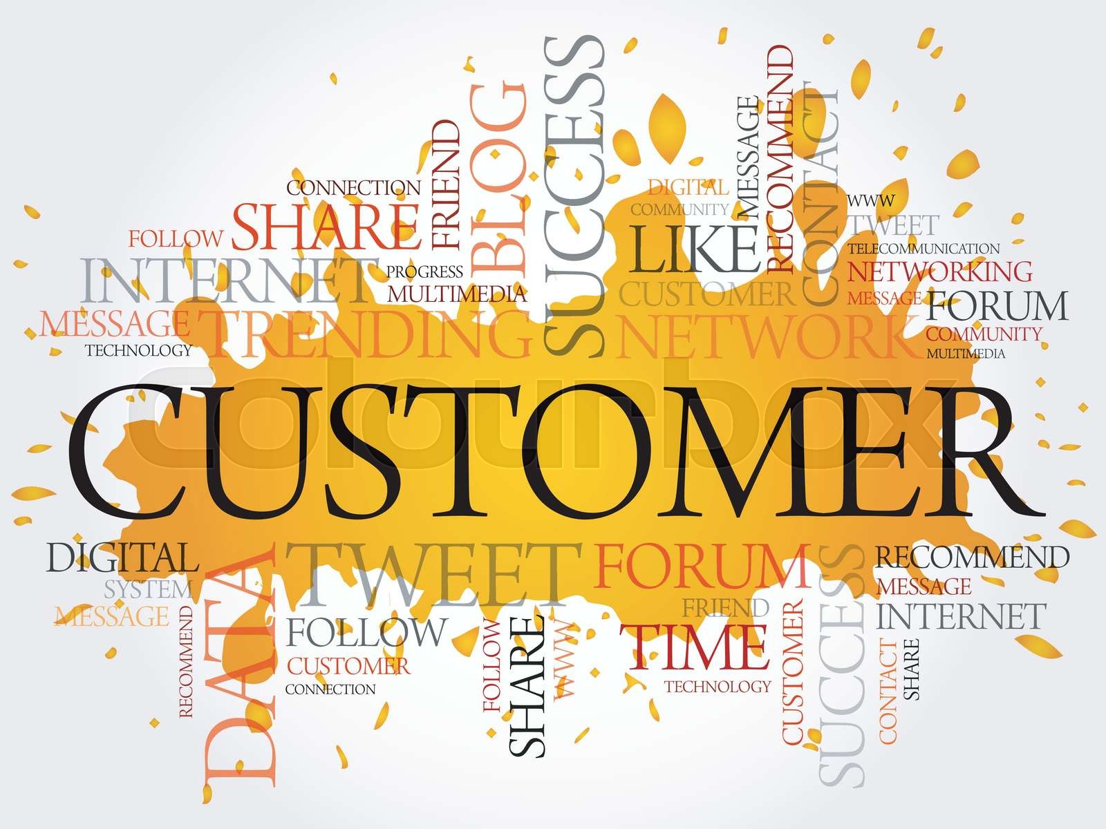 Customer word cloud | Stock vector | Colourbox