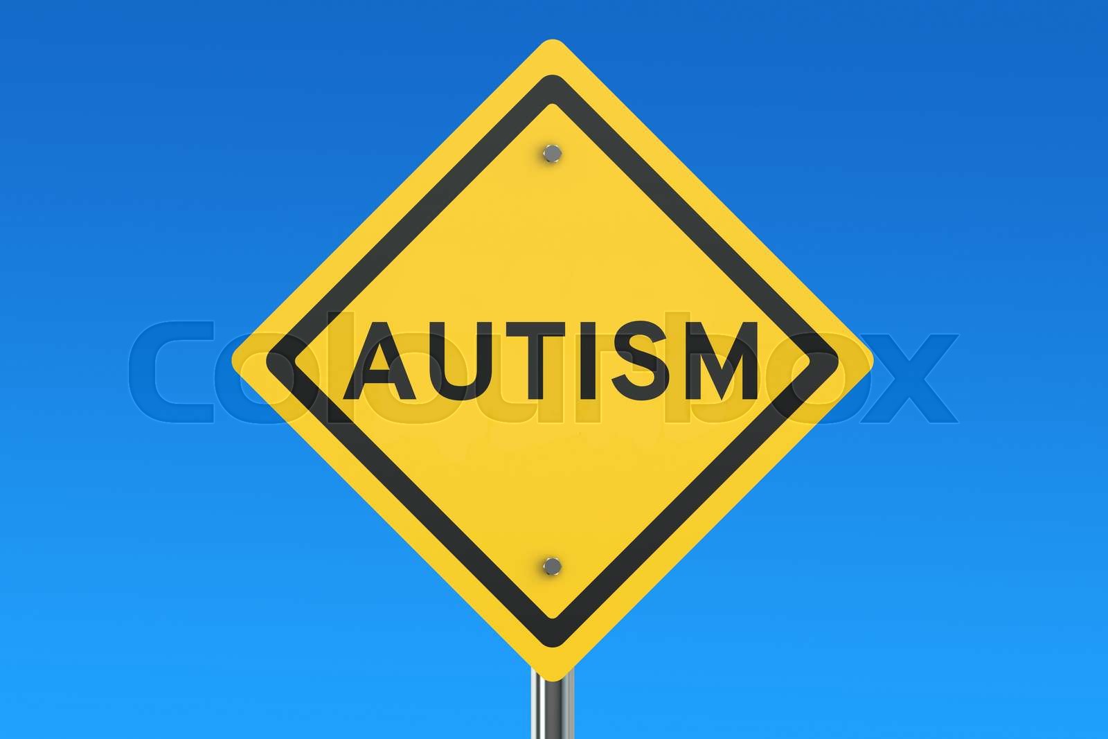 Autism road sign | Stock image | Colourbox