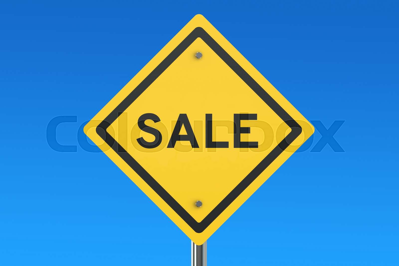 Sale road sign | Stock image | Colourbox