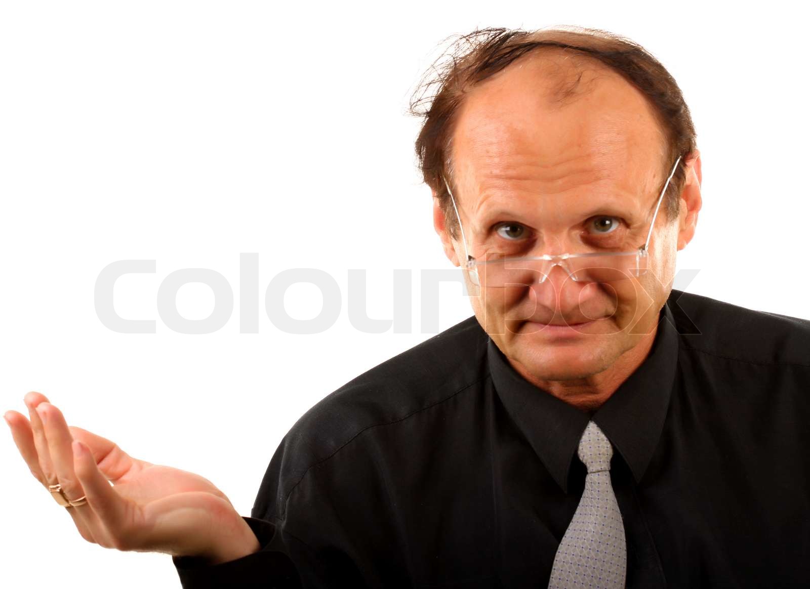 a man pointing a hand | Stock image | Colourbox