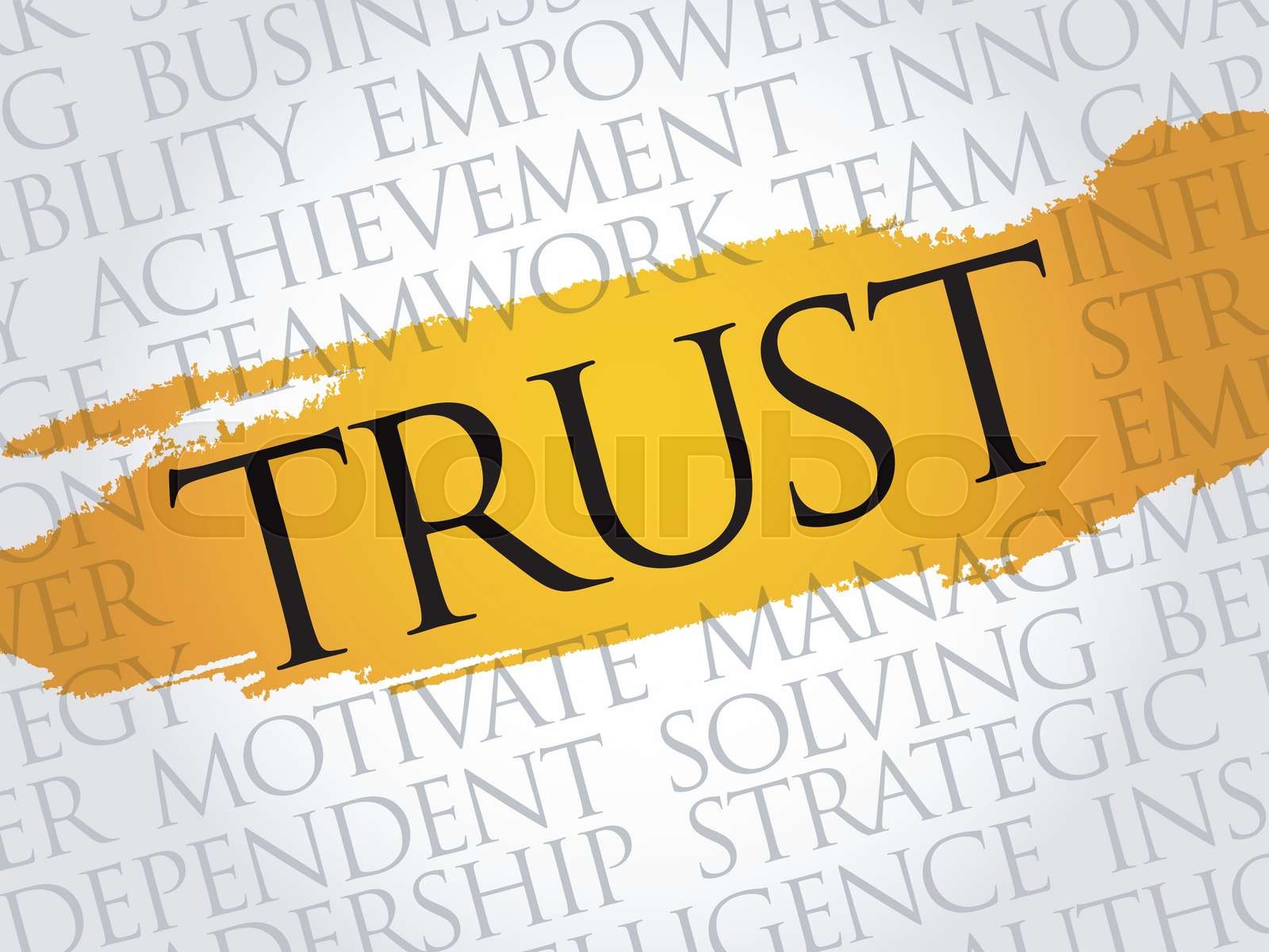 Trust Word Cloud Stock Vector Colourbox Trust Word Cloud Stock Vector Colourbox