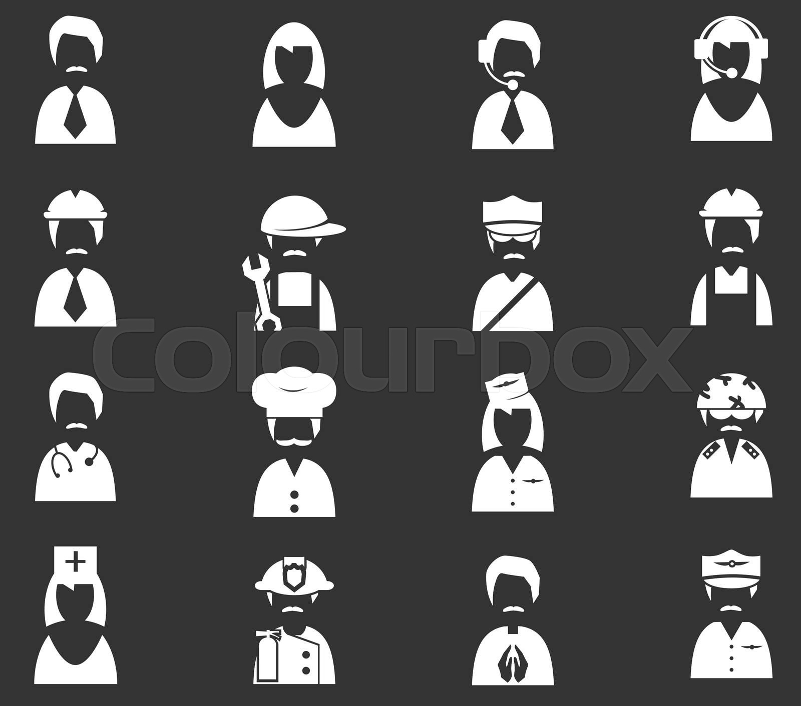 beruf, icons, karriere | Stock-Vektor | Colourbox