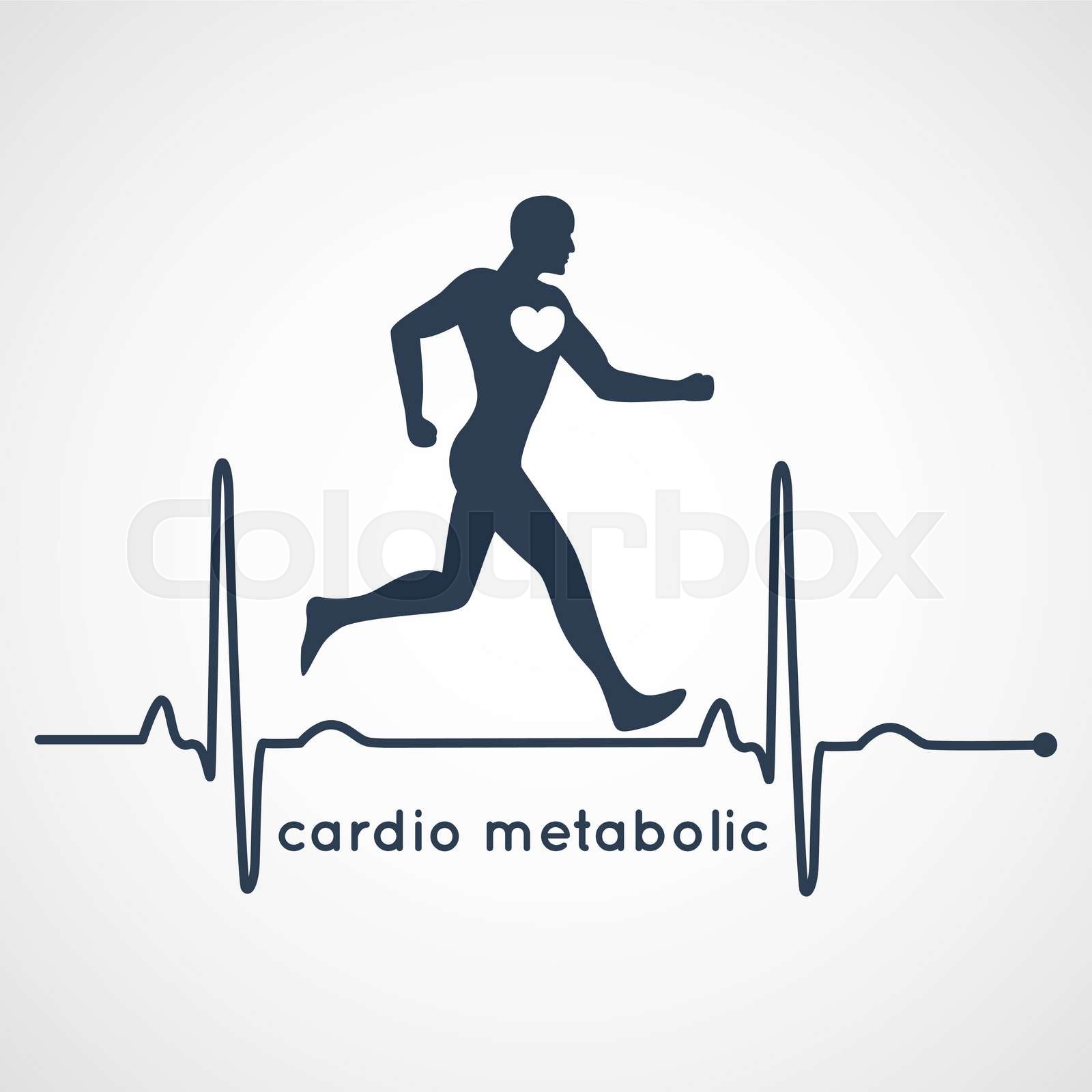 cardio metabolic logo vector | Stock vector | Colourbox