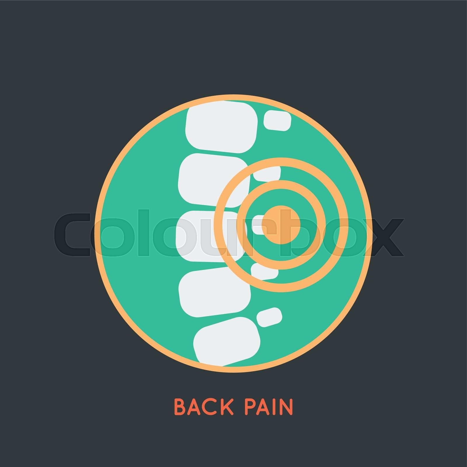 BACK PAIN logo vector | Stock vector | Colourbox