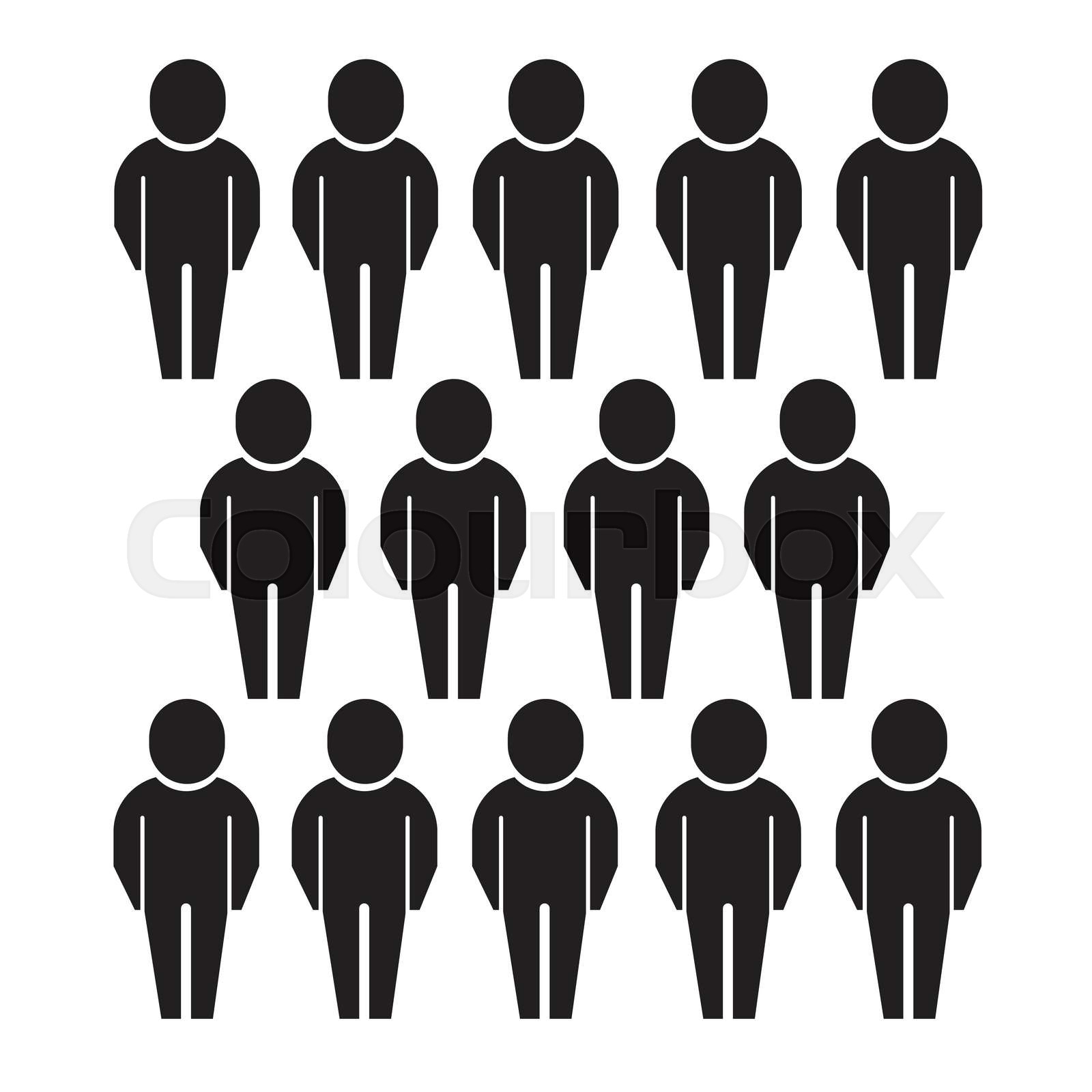 Population People Icon Illustration design | Stock vector | Colourbox