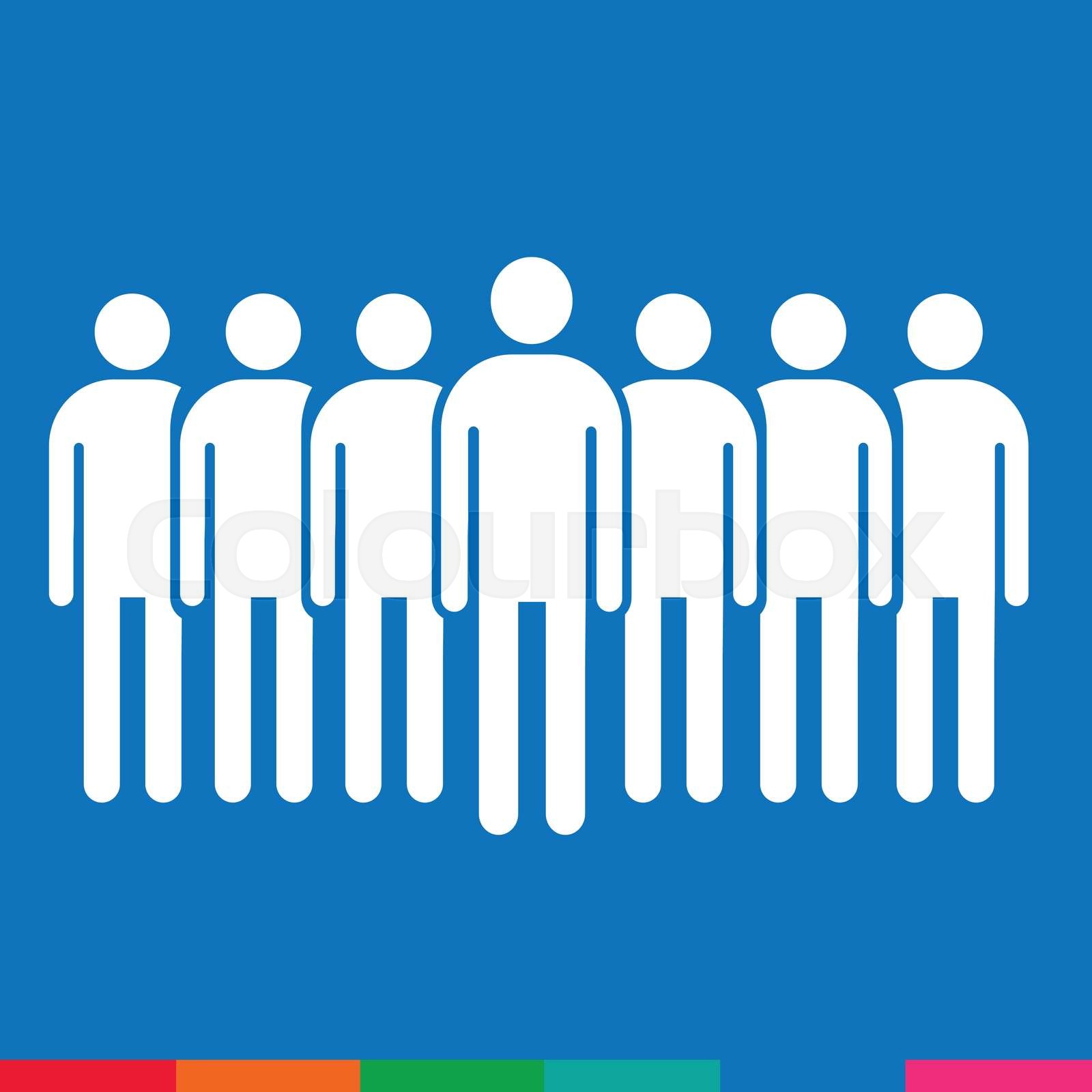 Population People Icon Illustration design | Stock vector | Colourbox