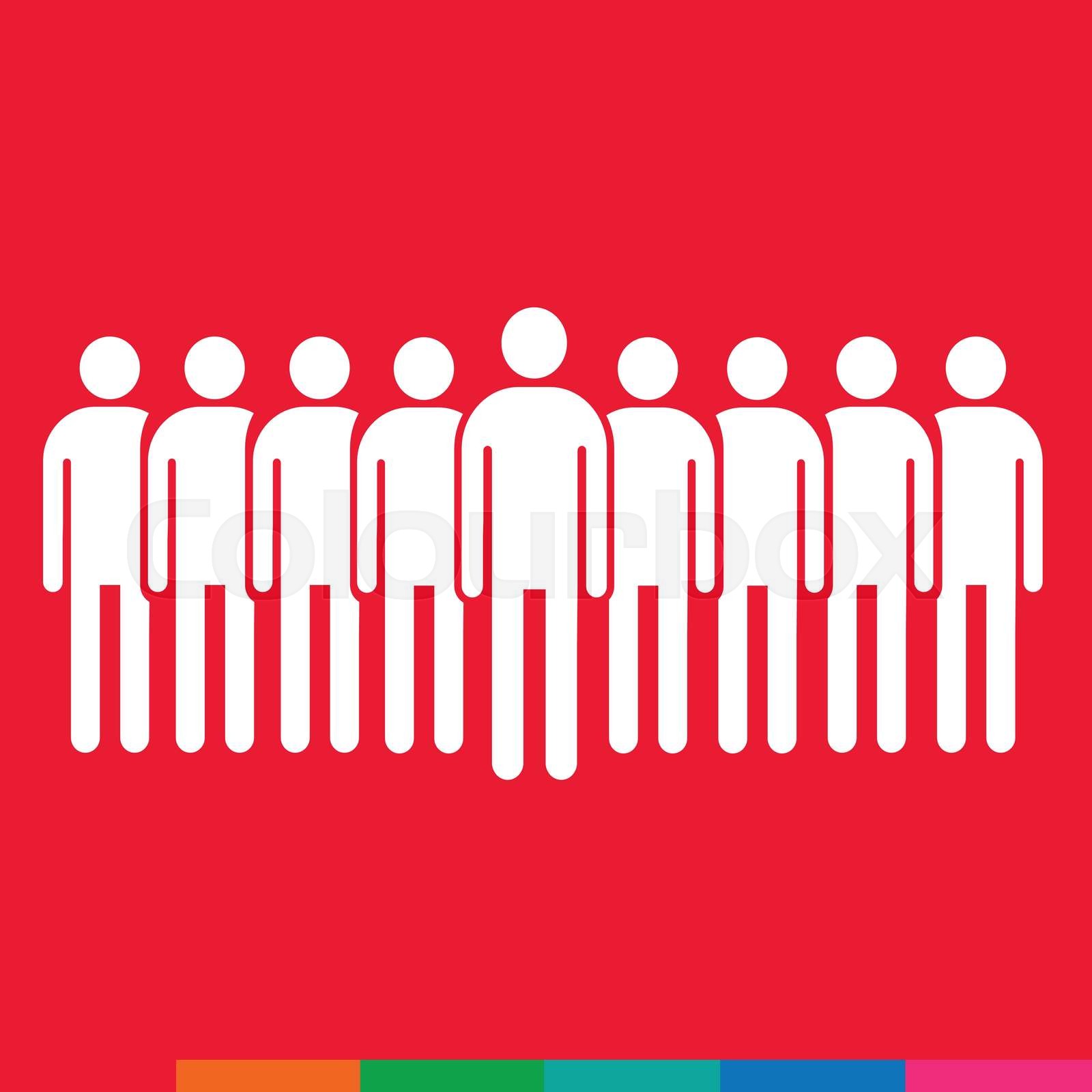 Population People Icon Illustration design | Stock vector | Colourbox