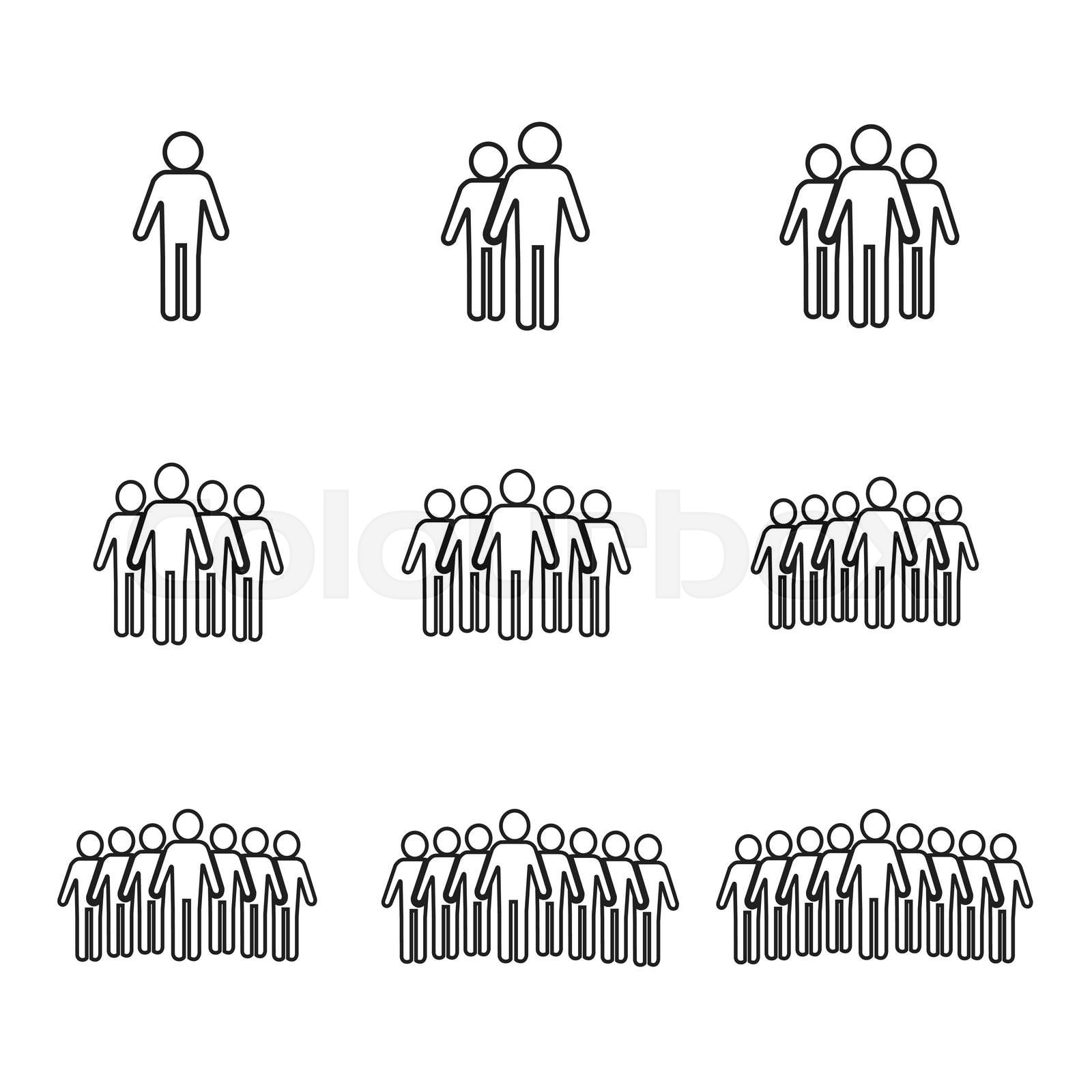 Population People Icon Illustration design | Stock vector | Colourbox