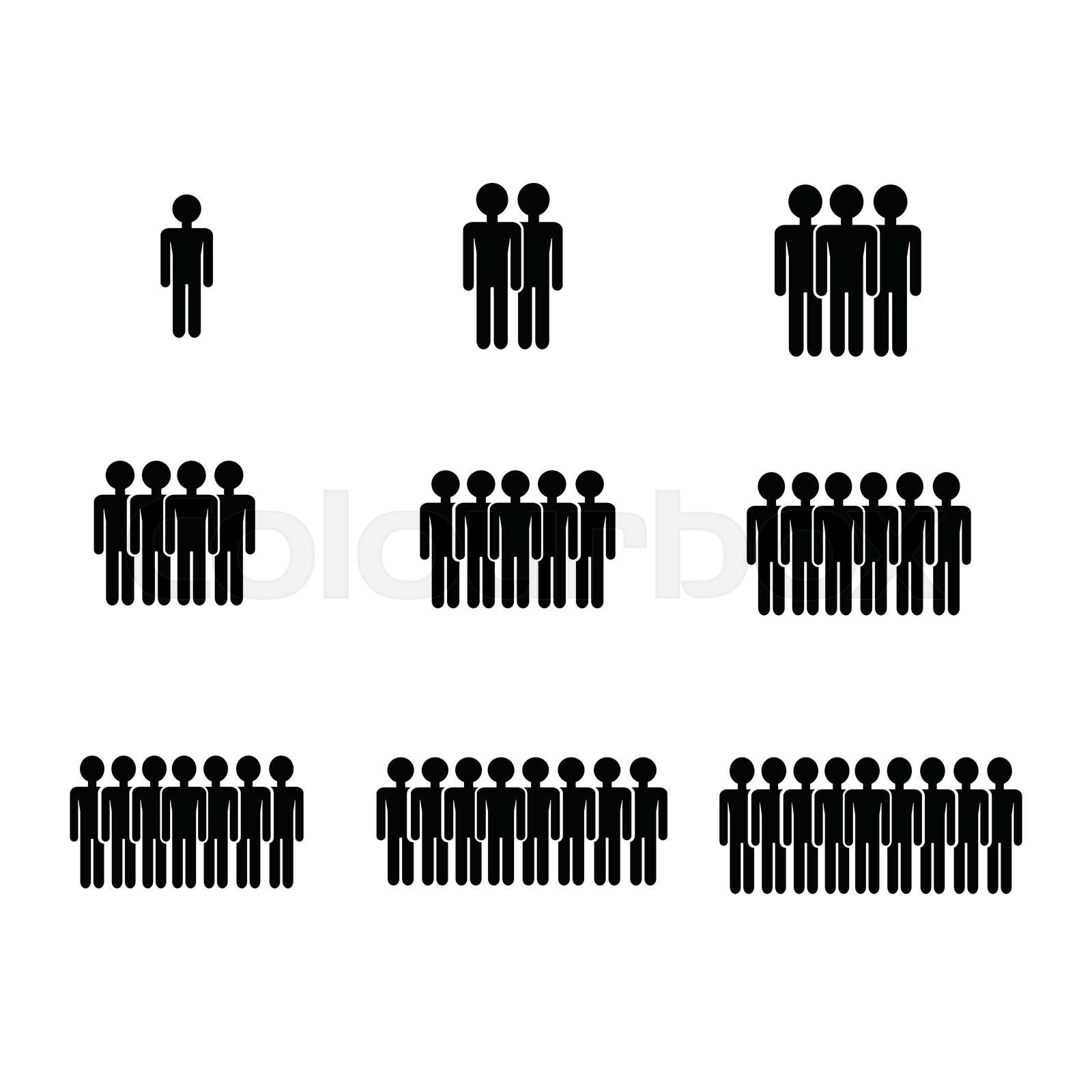 Population People Icon Illustration design | Stock vector | Colourbox