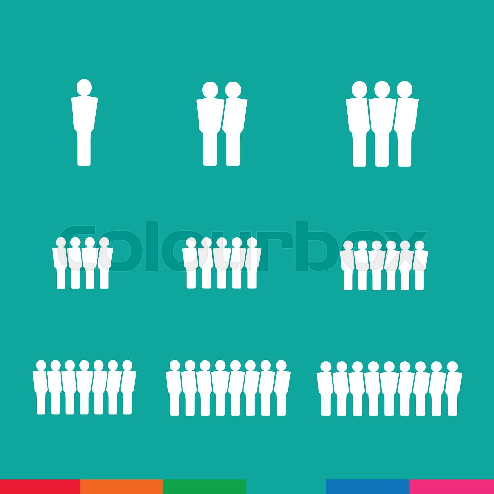 Population People Icon Illustration design | Stock vector | Colourbox