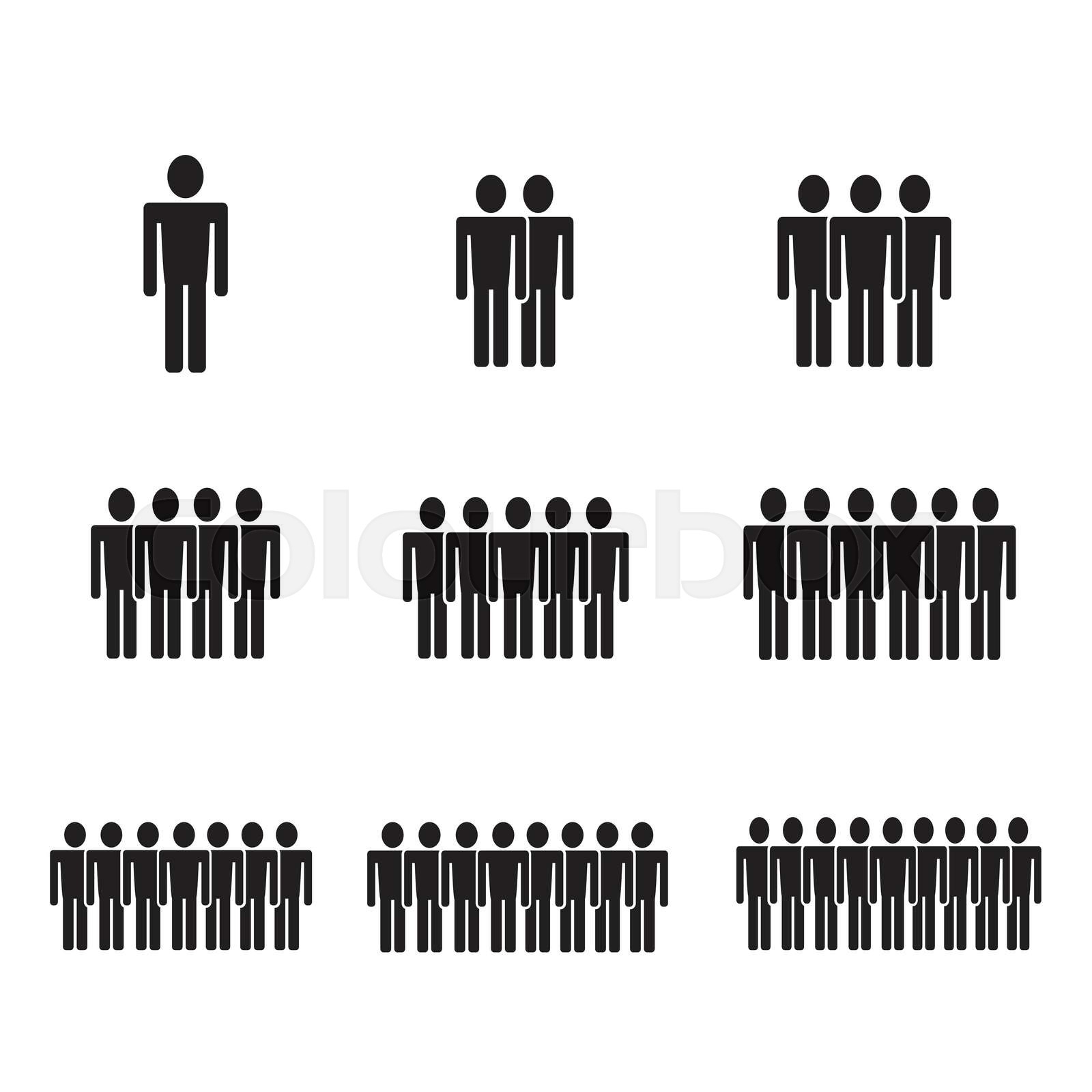 Population People Icon Illustration design | Stock vector | Colourbox