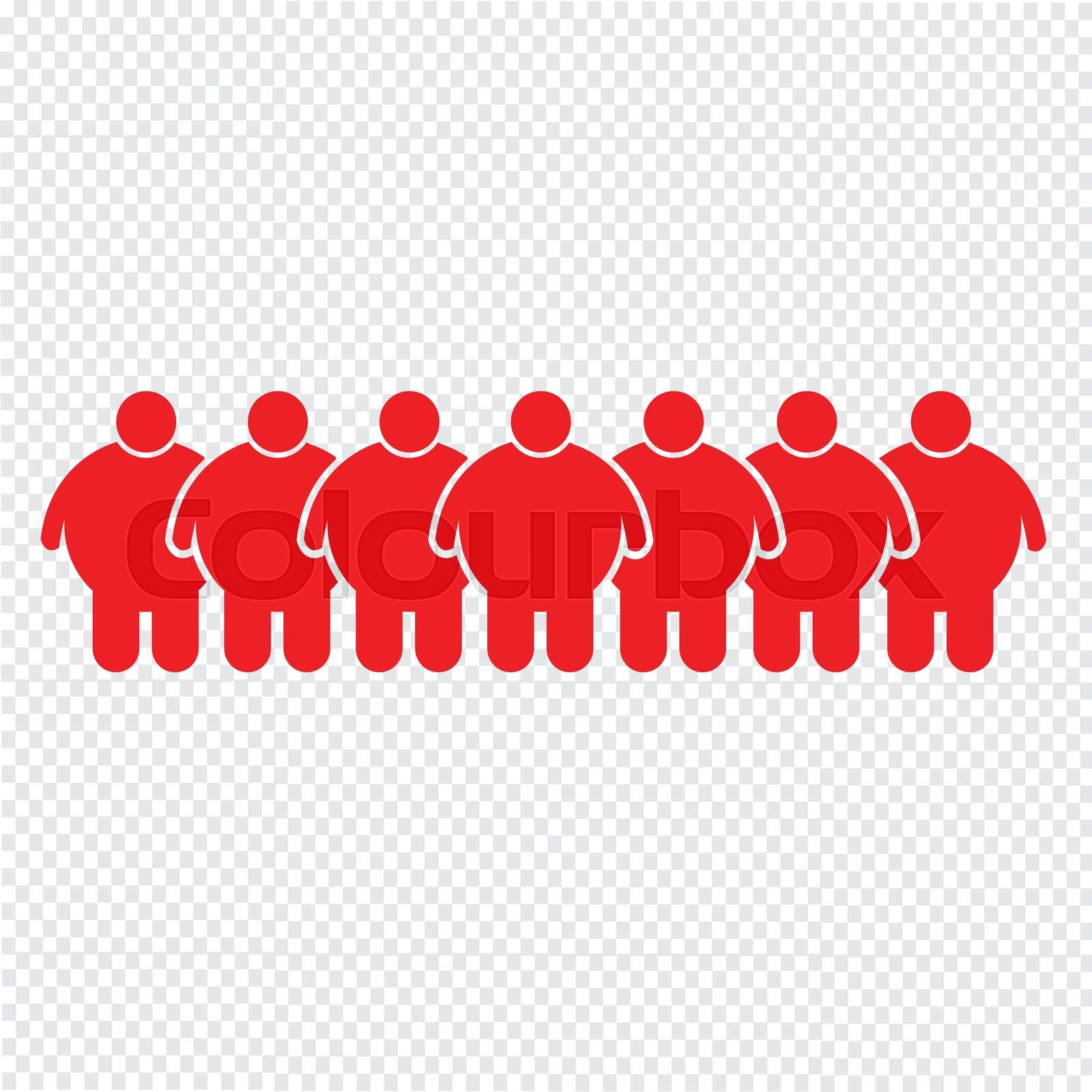 Fat People Icon Illustration design | Stock vector | Colourbox