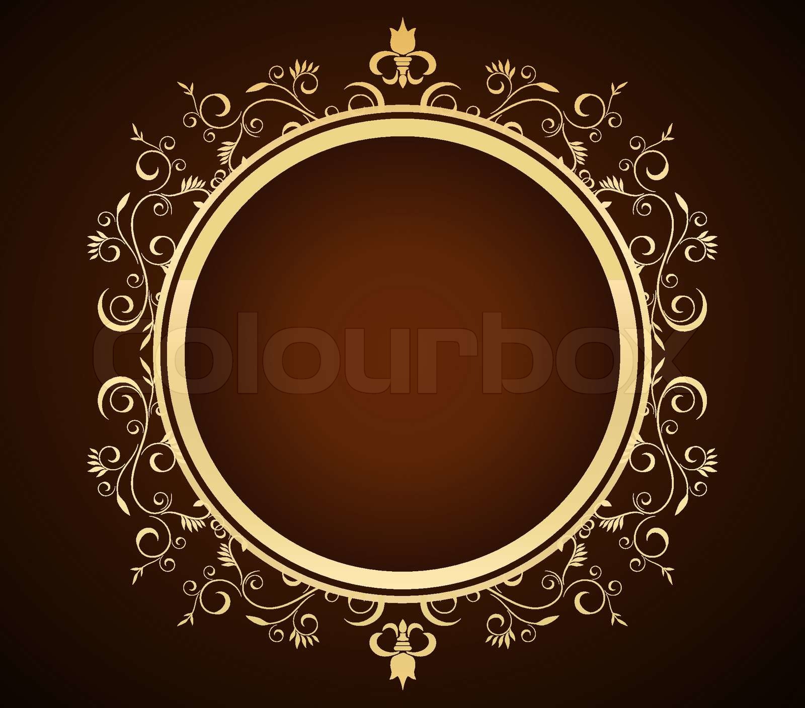 golden vintage border - vector | Stock vector | Colourbox