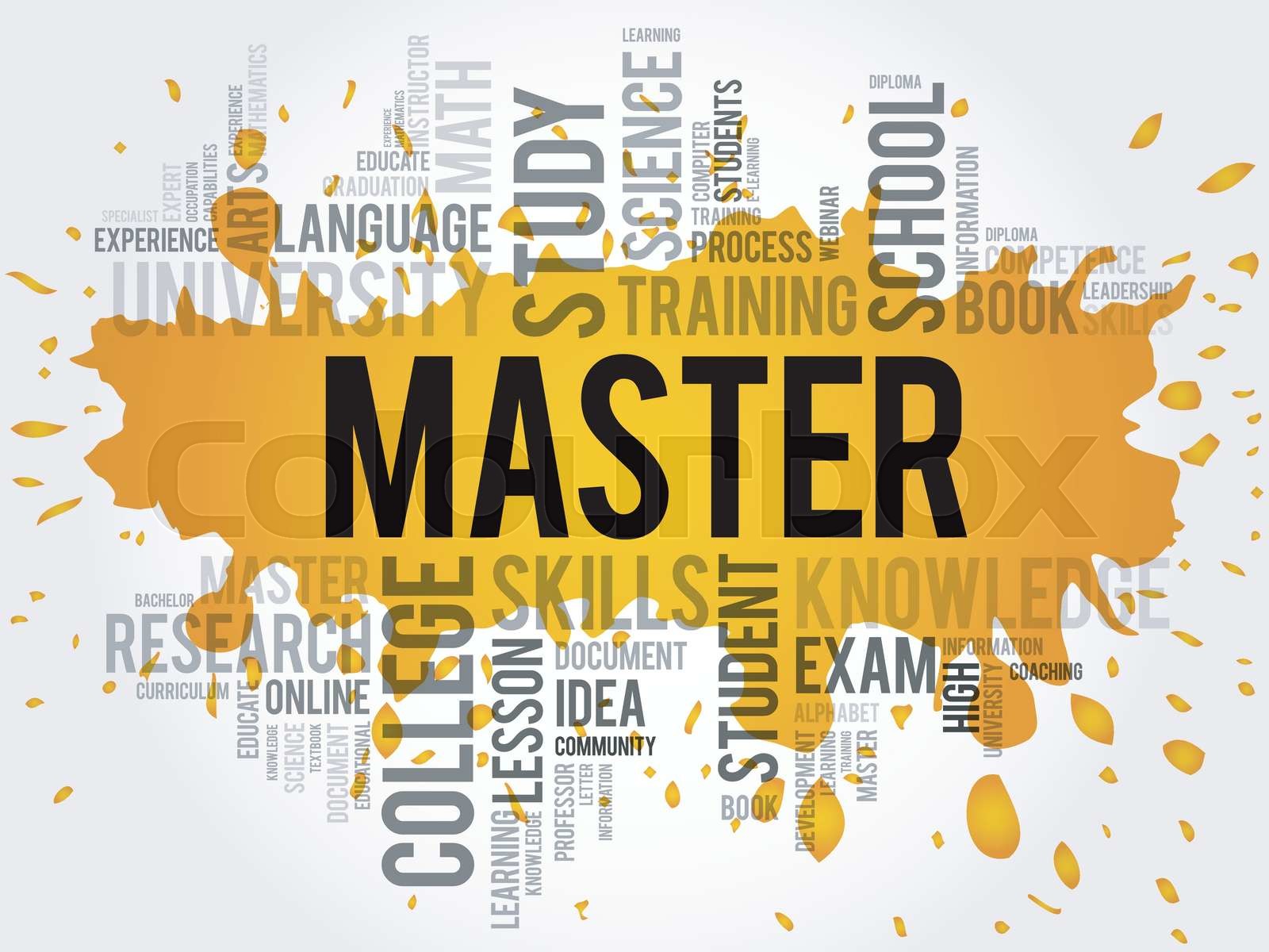 Master word cloud | Stock vector | Colourbox
